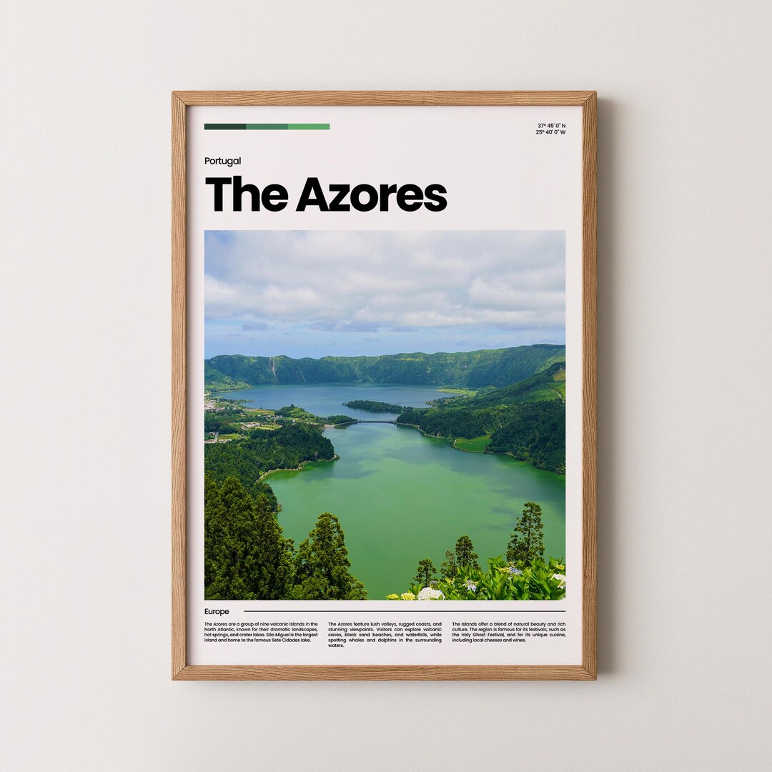 Azores Poster, Azores Print, Azores Photo, Azores Art, Portugal Poster ...
