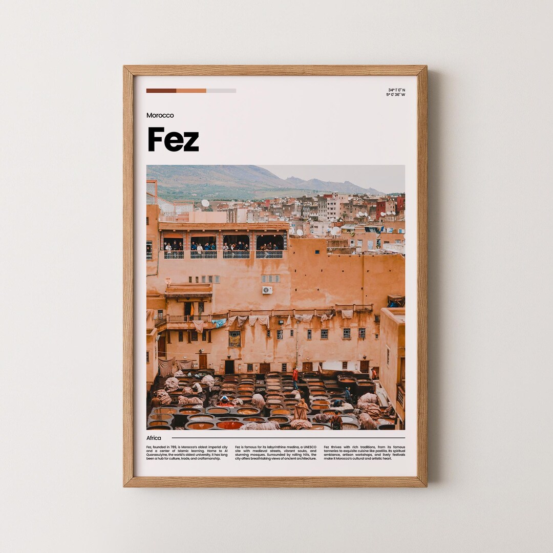 Fez Poster, Fez Print, Fez Photo, Fez Art, Morocco Poster, Morocco ...