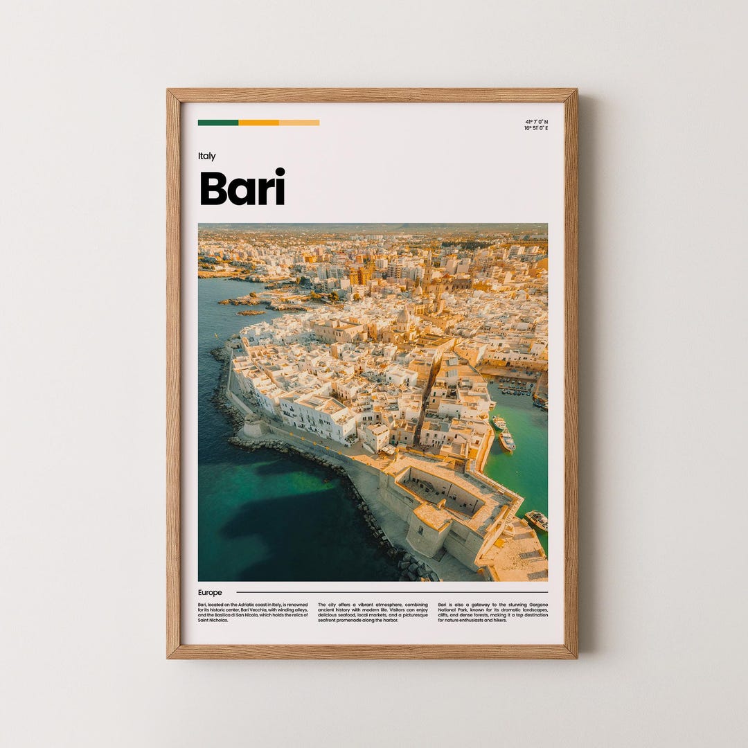Bari Poster, Bari Print, Bari Photo, Bari Art, Italy Poster, Italy ...