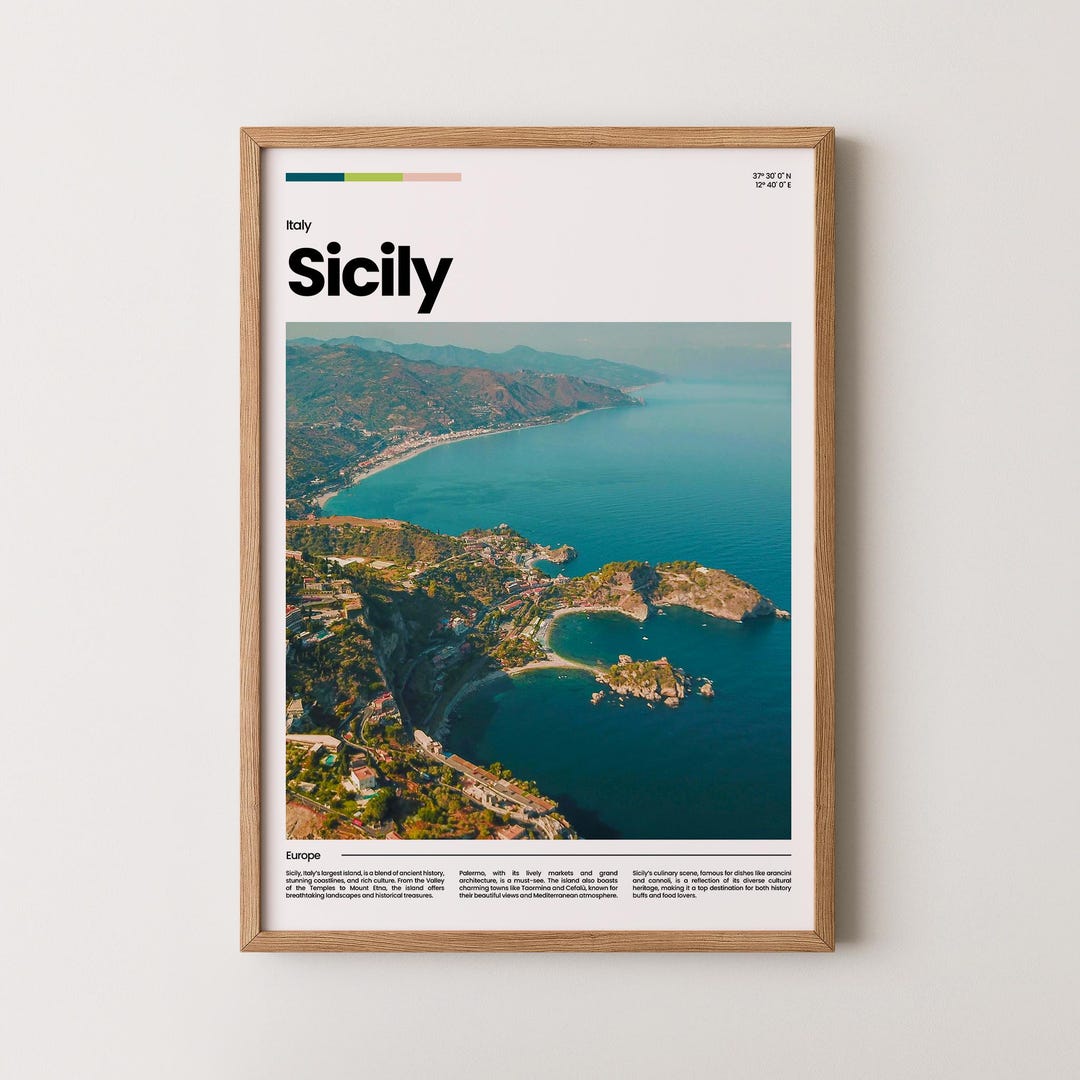 Sicily Poster, Sicily Print, Sicily Photo, Sicily Art, Italy Poster ...