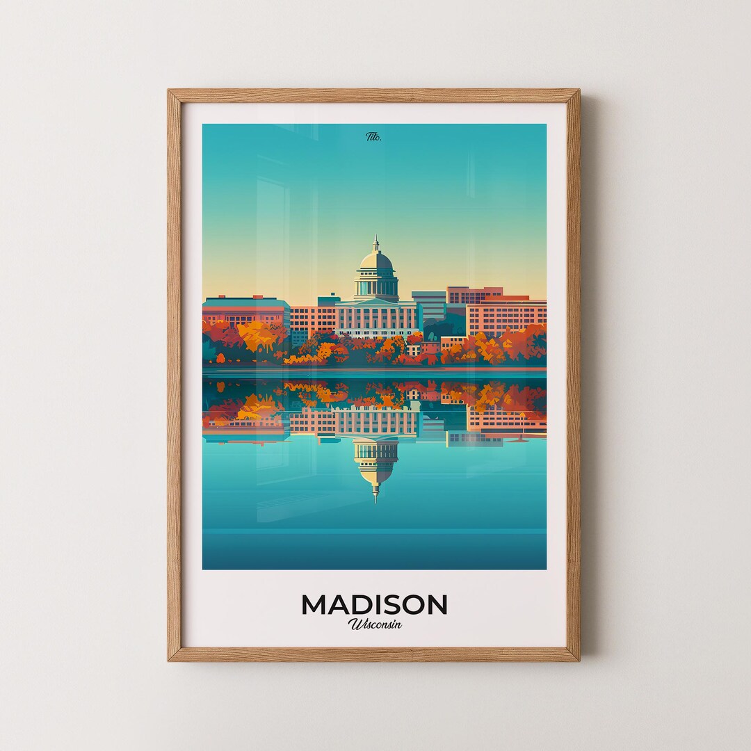 MADISON Poster, Madison Travel Poster, Madison Art Print, Madison Wall ...