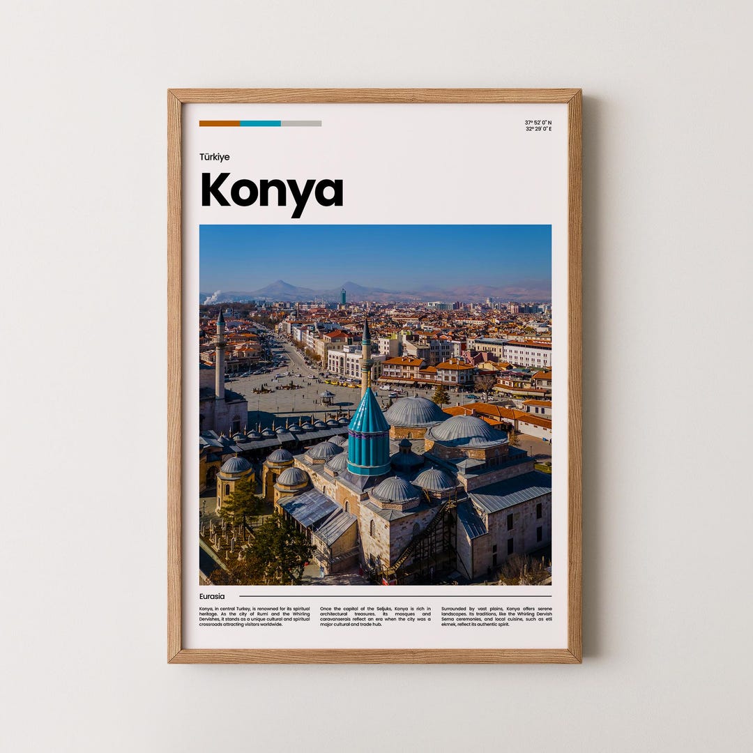 Konya Poster, Konya Print, Konya Photo, Konya Art, Türkiye Poster ...
