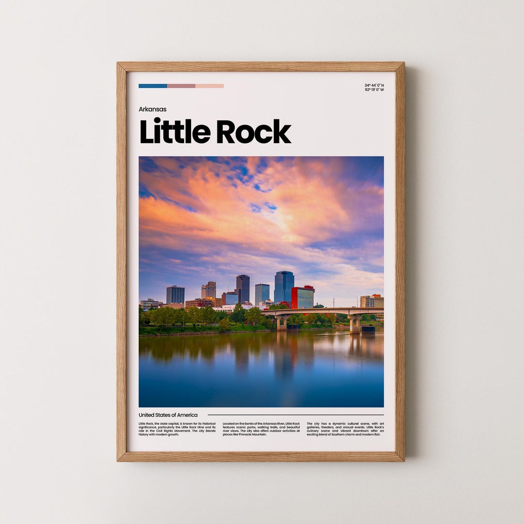 Little Rock Poster, Little Rock Print, Little Rock Photo, Little Rock ...