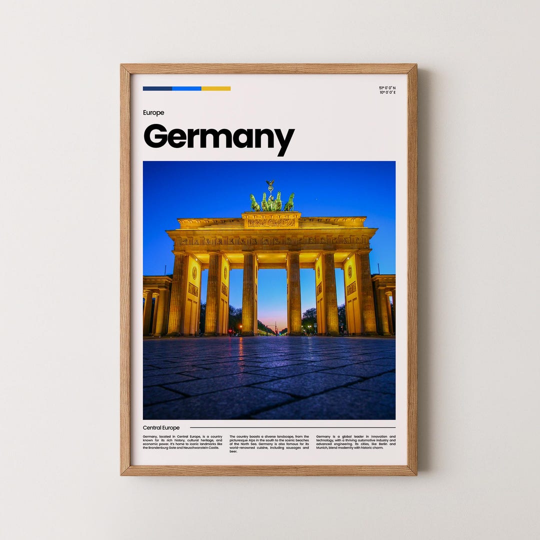 Germany Poster, Germany Print, Germany Photo, Germany Art, Europe ...