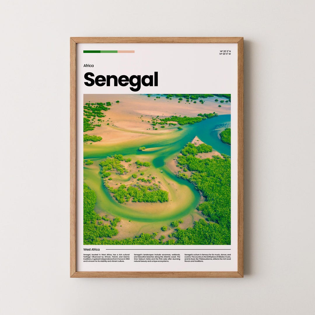 Senegal Poster, Senegal Print, Senegal Photo, Senegal Art, Africa ...