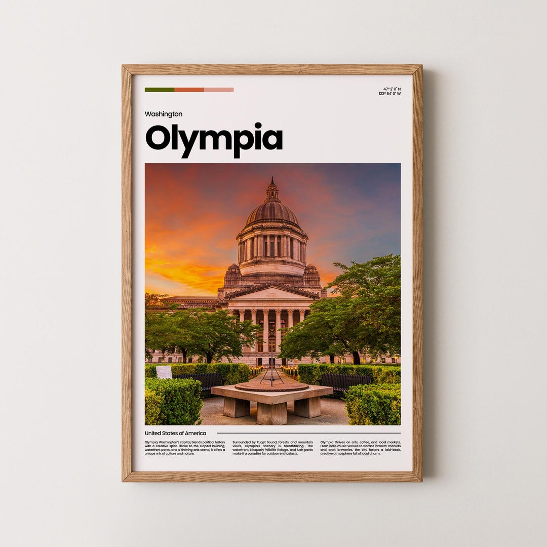 Olympia Poster, Olympia Print, Olympia Photo, Olympia Art, Washington ...