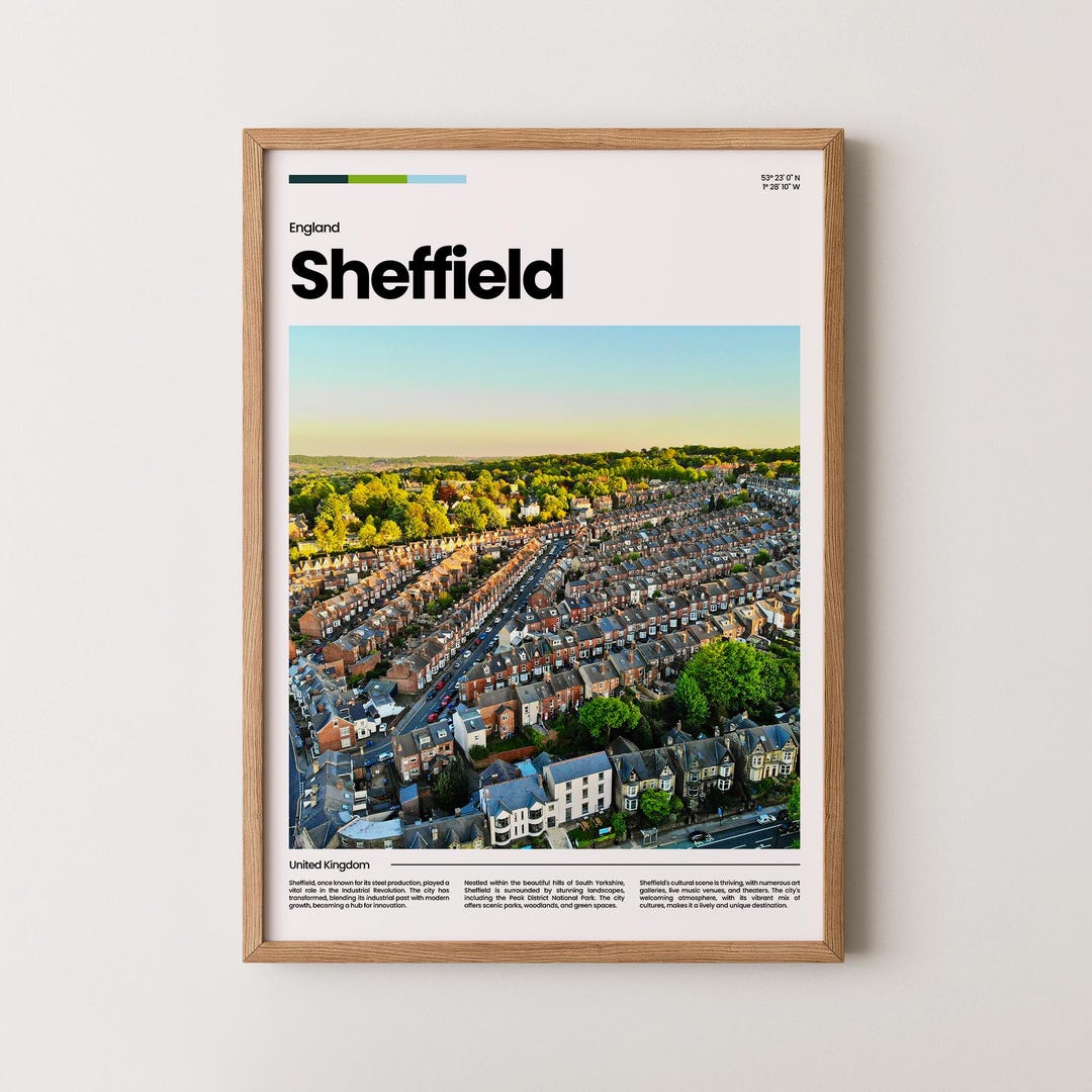 Sheffield Poster, Sheffield Print, Sheffield Photo, Sheffield Art ...