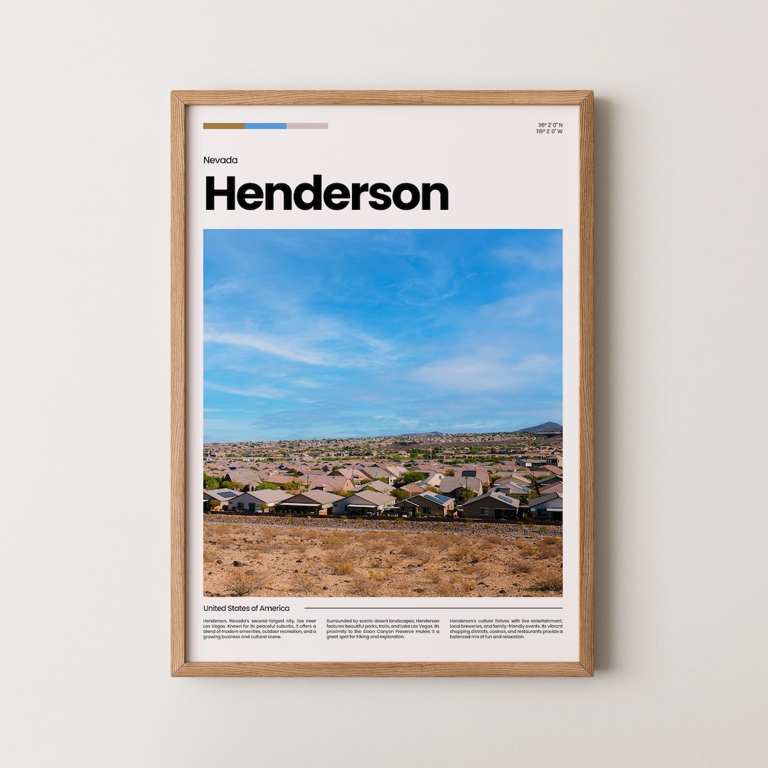 Henderson Poster, Henderson Print, Henderson Photo, Henderson Art ...