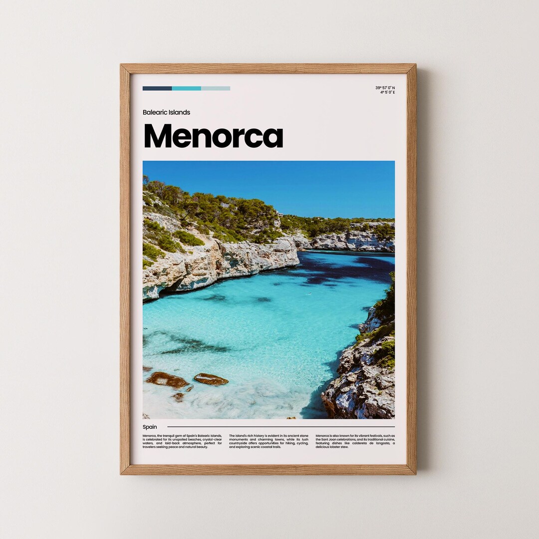 Menorca Poster, Menorca Print, Menorca Photo, Menorca Art, Balearic ...