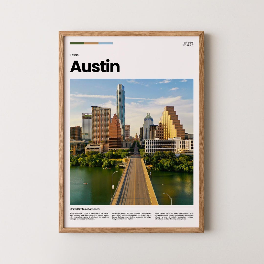 Austin Poster, Austin Print, Austin Photo, Austin Art, Texas Poster ...