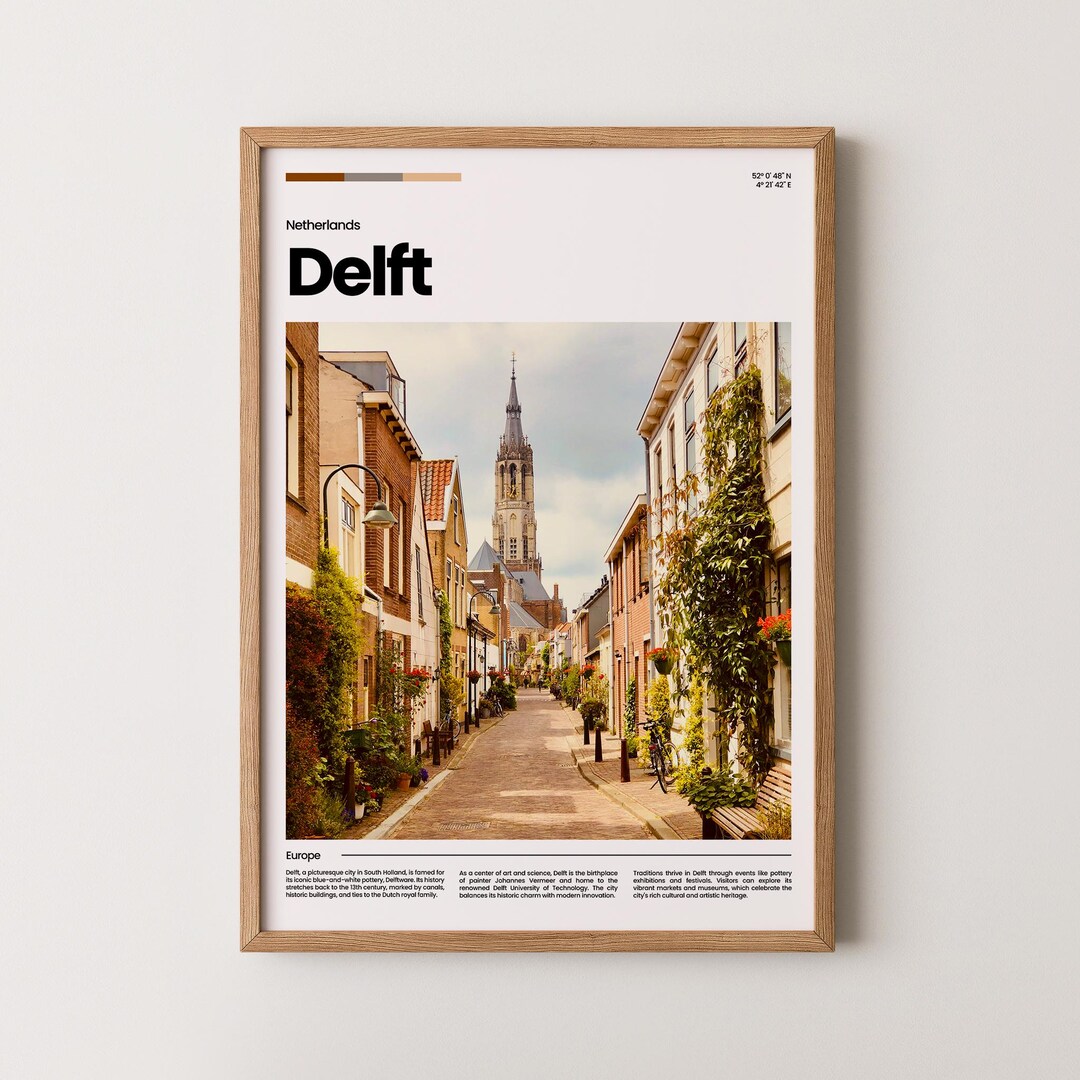 Delft Poster, Delft Print, Delft Photo, Delft Art, Netherlands Poster ...