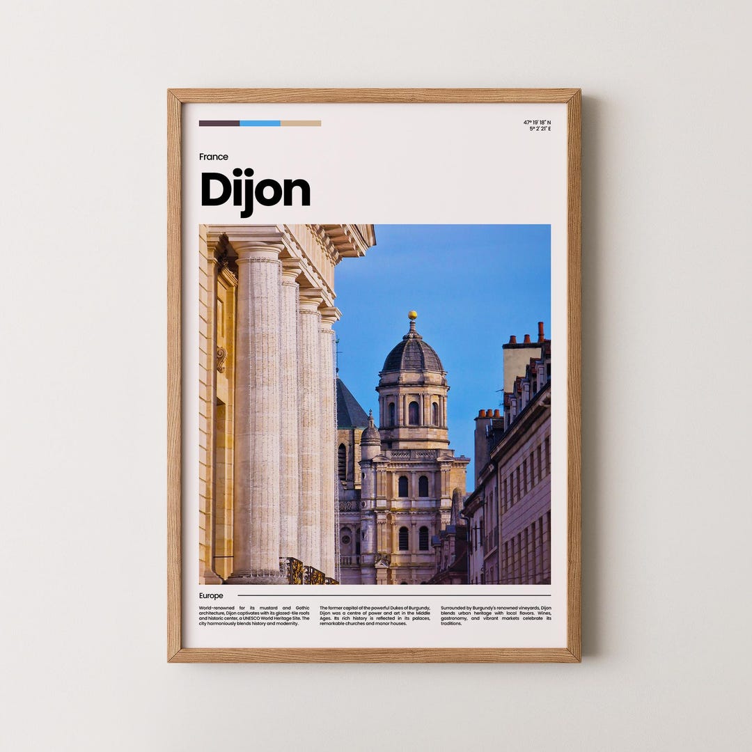 Dijon Poster, Dijon Print, Dijon Photo, Dijon Art, France Poster ...