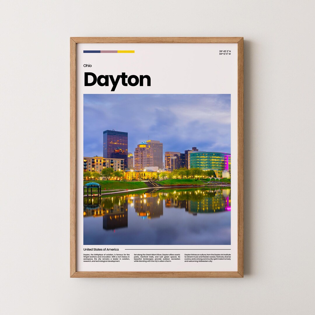 Dayton Poster, Dayton Print, Dayton Photo, Dayton Art, Ohio Poster ...