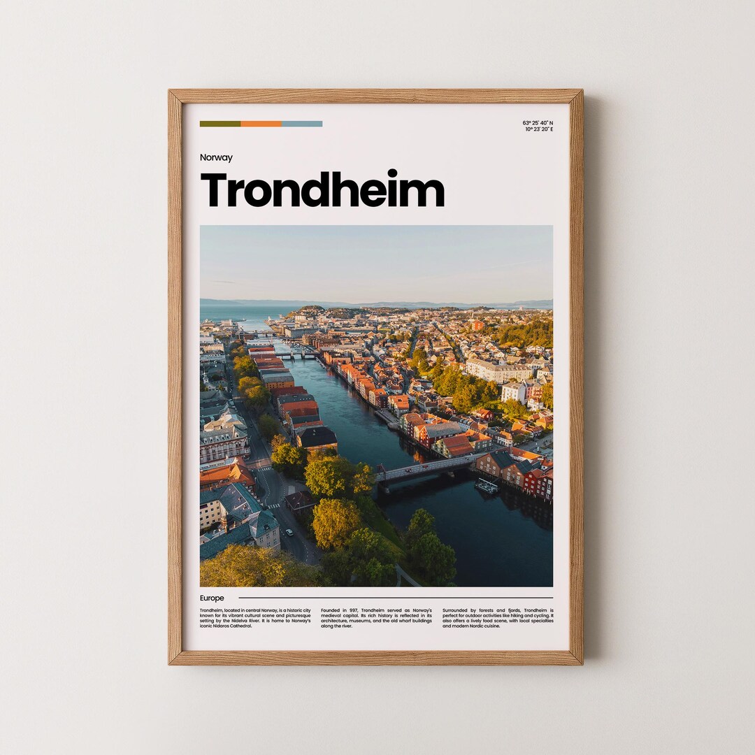 Trondheim Poster, Trondheim Print, Trondheim Photo, Trondheim Art ...