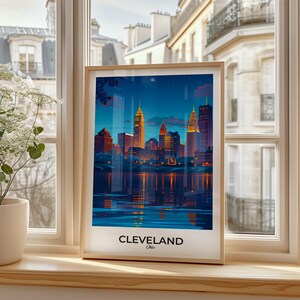 CLEVELAND Poster, Cleveland Travel Poster, Cleveland Art Print ...