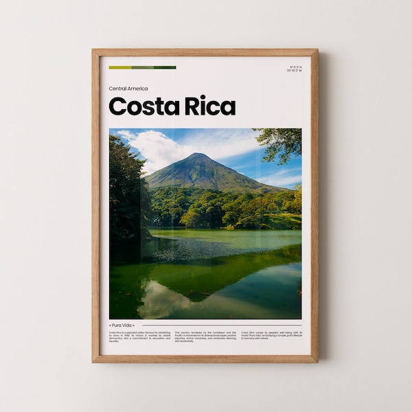 Costa Rica Poster - Etsy
