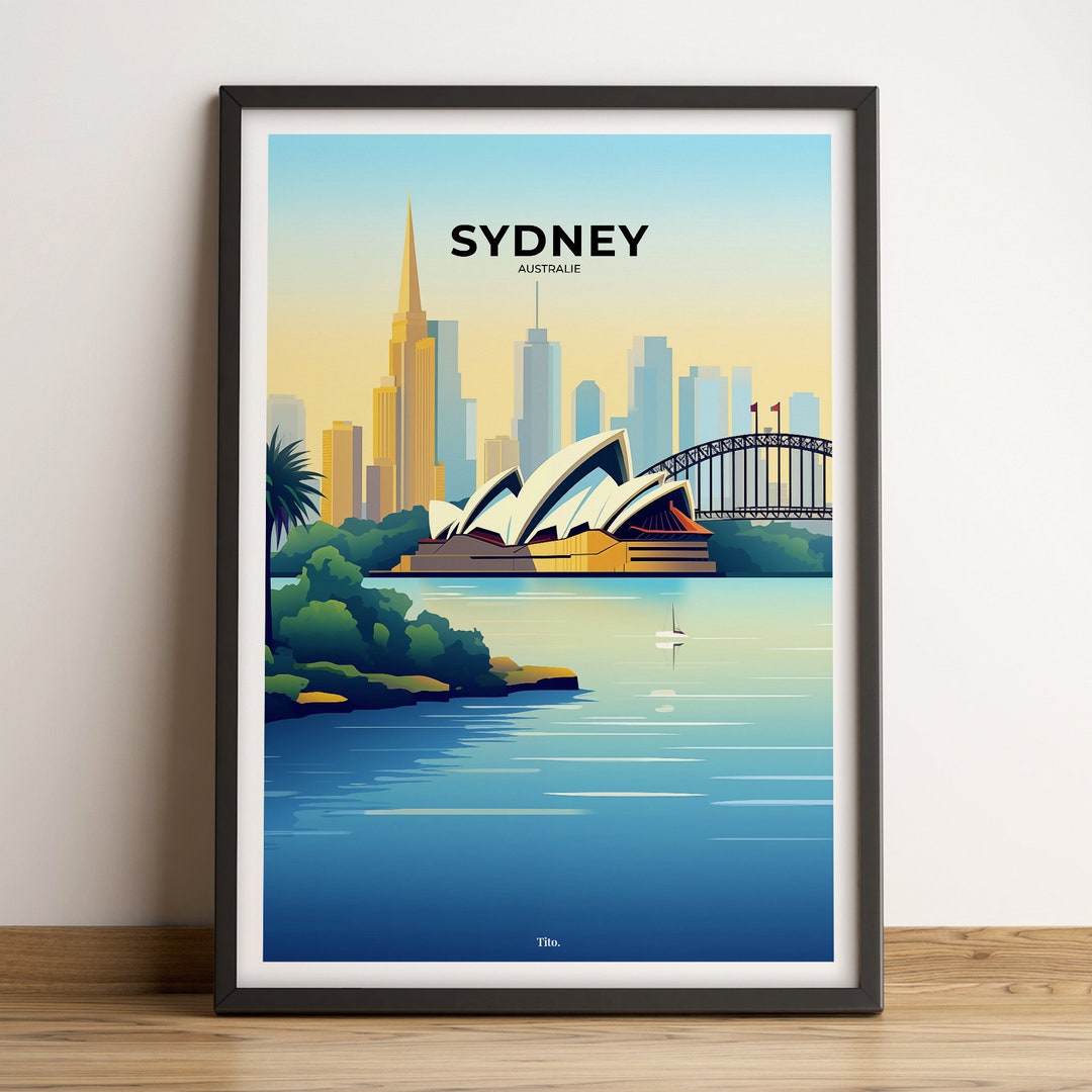 SYDNEY Poster Sydney Travel Poster Sydney Art Print Sydney Poster ...