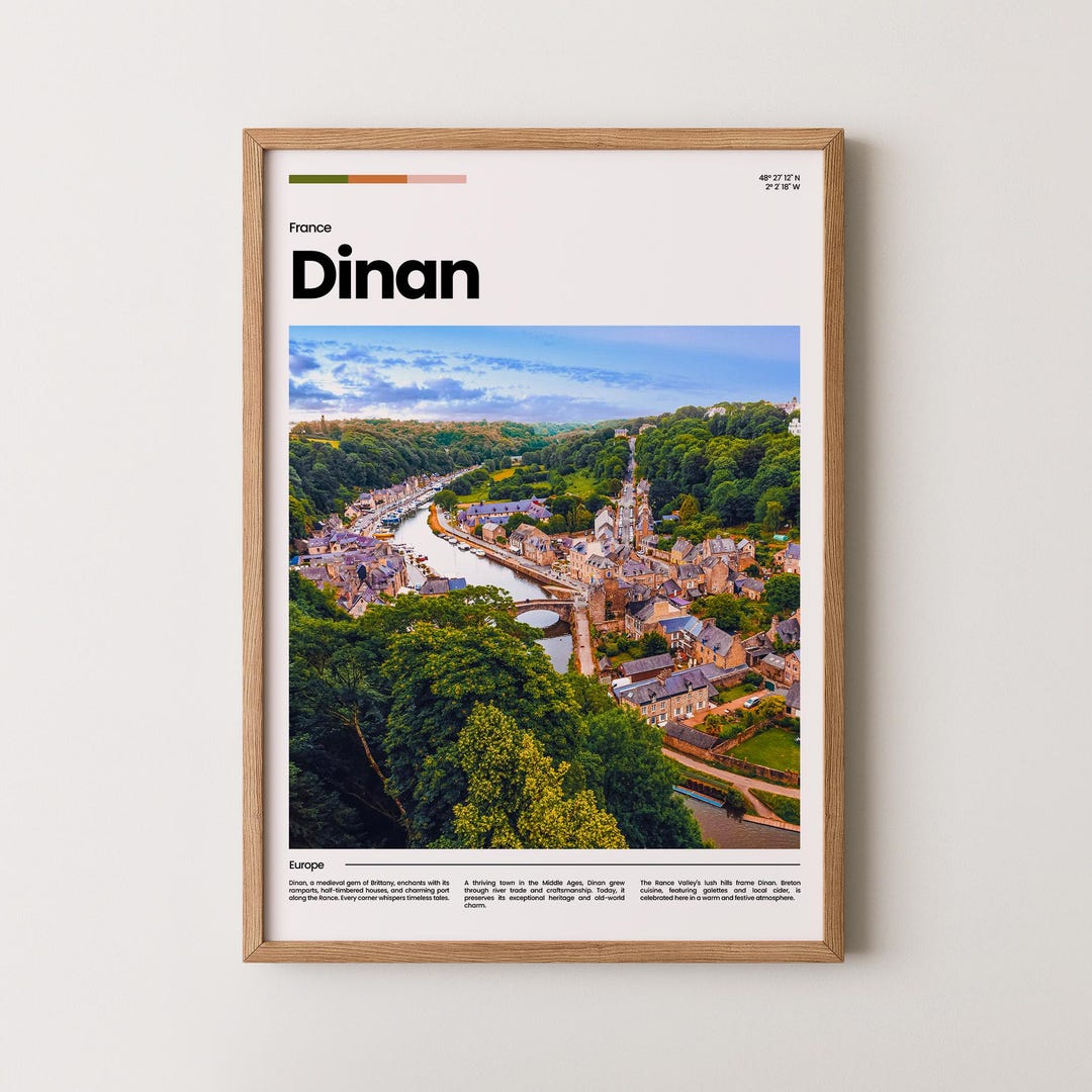 Dinan Poster, Dinan Print, Dinan Photo, Dinan Art, France Poster ...