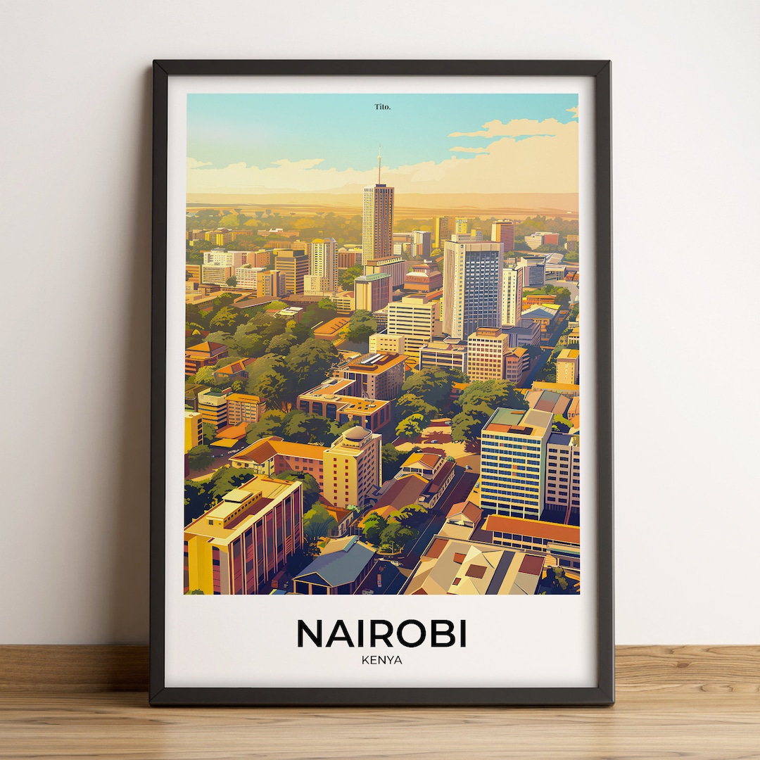 NAIROBI Poster Nairobi Travel Poster Nairobi Art Print Nairobi Poster ...