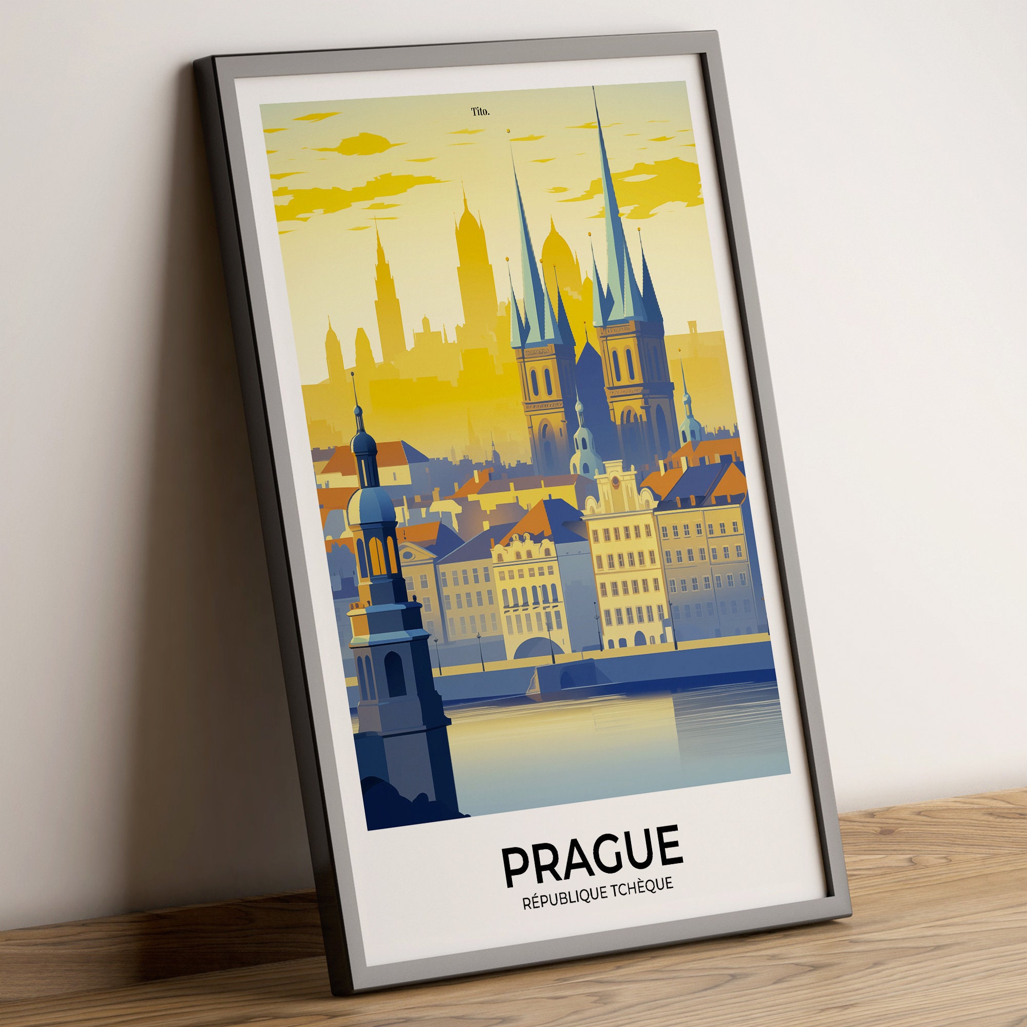 PRAGUE Poster Prague Travel Poster Prague Art Print Prague Poster ...
