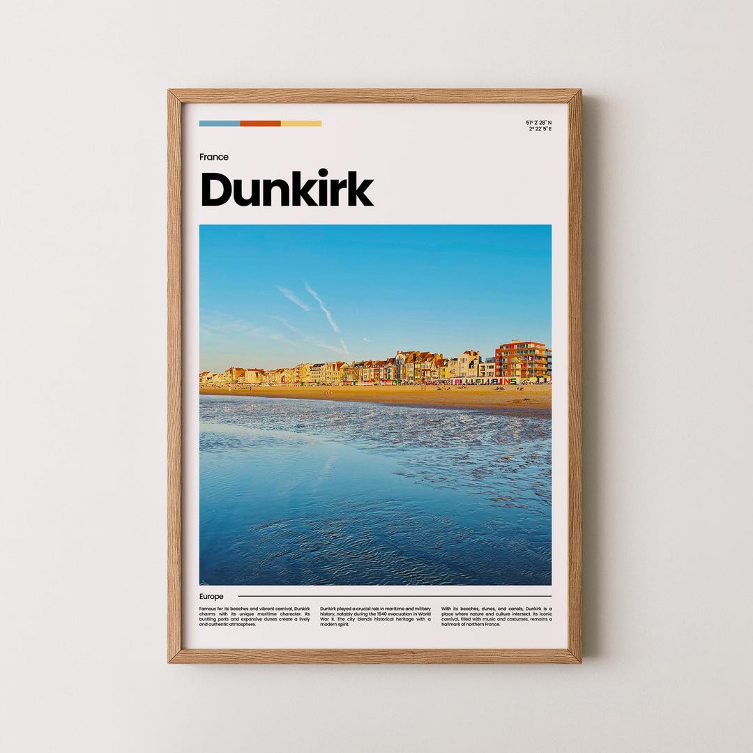 Dunkirk Poster, Dunkirk Print, Dunkirk Photo, Dunkirk Art, France ...