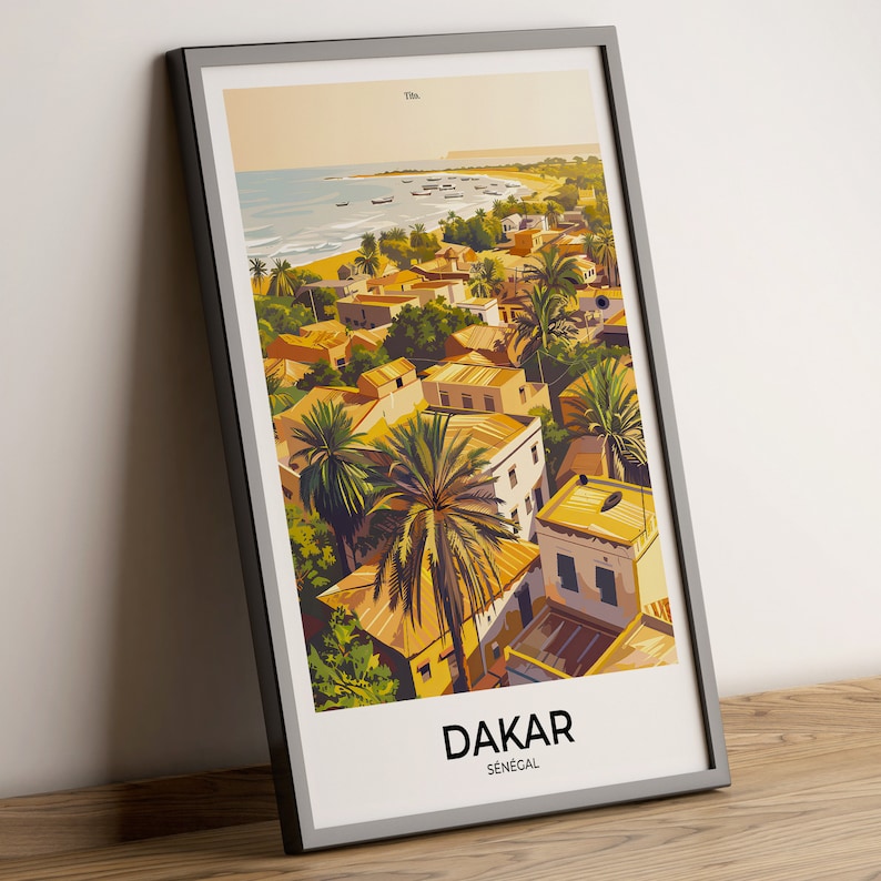 DAKAR Poster Dakar Travel Poster Dakar Art Print Dakar Poster Dakar in ...