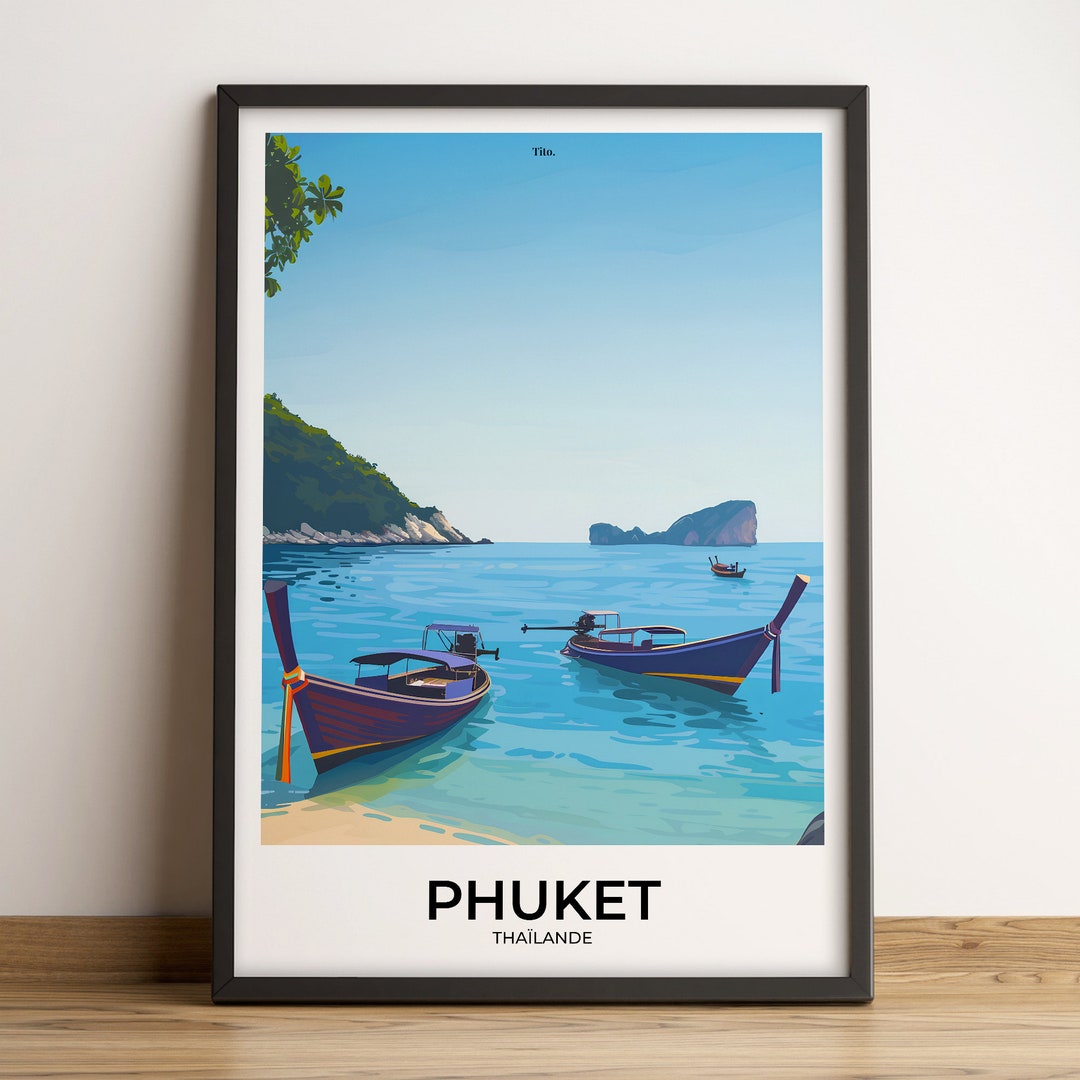 PHUKET Poster Phuket Travel Poster Phuket Art Print Phuket Poster ...