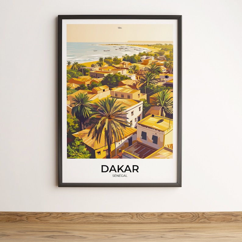 DAKAR Poster Dakar Travel Poster Dakar Art Print Dakar Poster Dakar in ...
