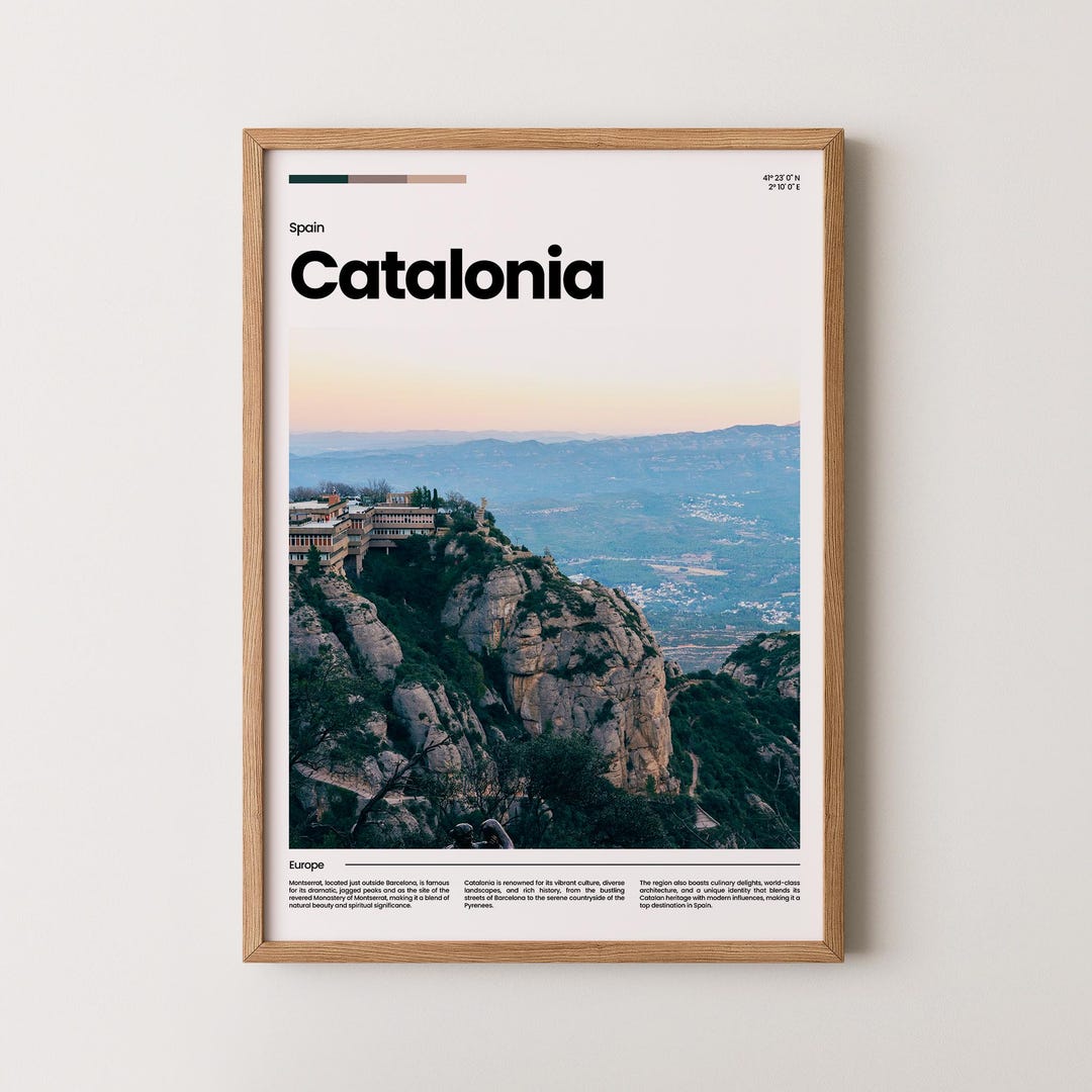 Catalonia Poster, Catalonia Print, Catalonia Photo, Catalonia Art ...