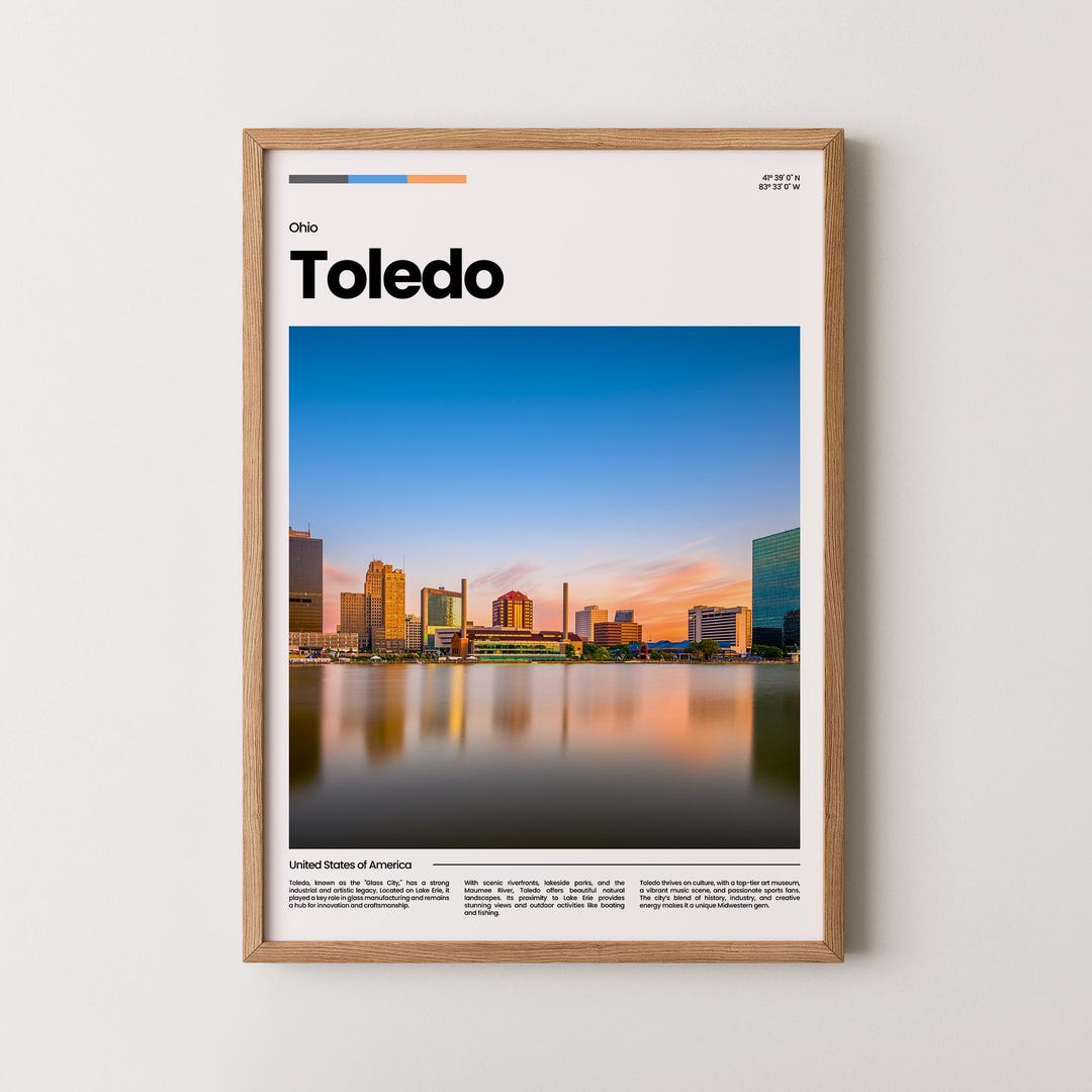 Toledo Poster, Toledo Print, Toledo Photo, Toledo Art, Ohio Poster ...
