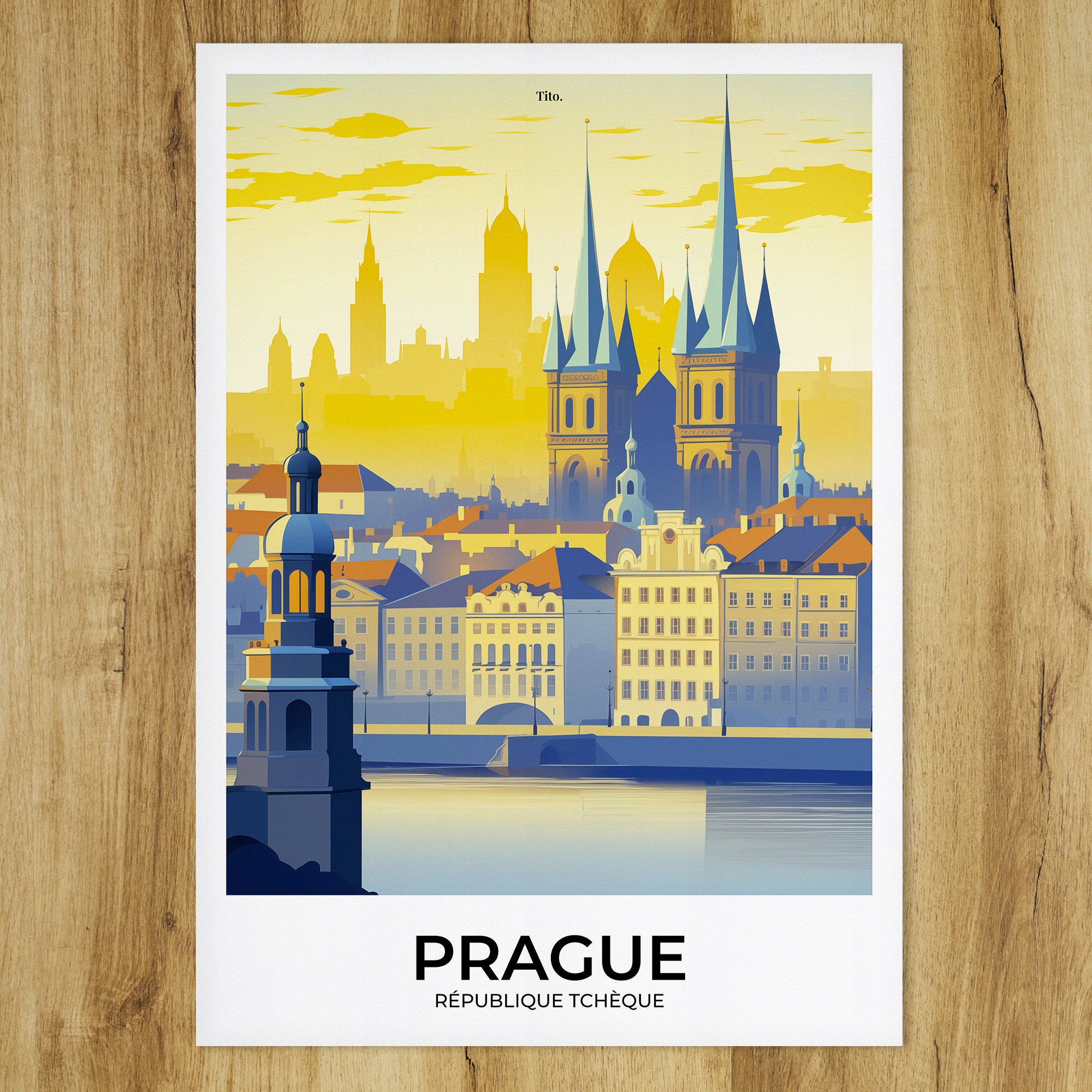 PRAGUE Poster Prague Travel Poster Prague Art Print Prague Poster ...