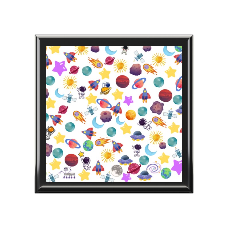 SPACE I Spy Trinket Box-kids Jewelry Box for Treasures and Doodads-i ...