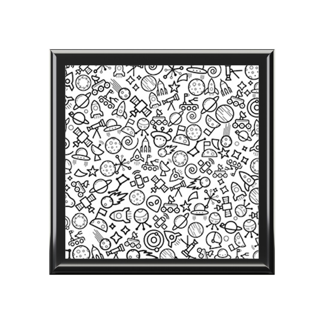 SPACE I Spy Trinket Box-kids Jewelry Box for Treasures and Doodads-i ...