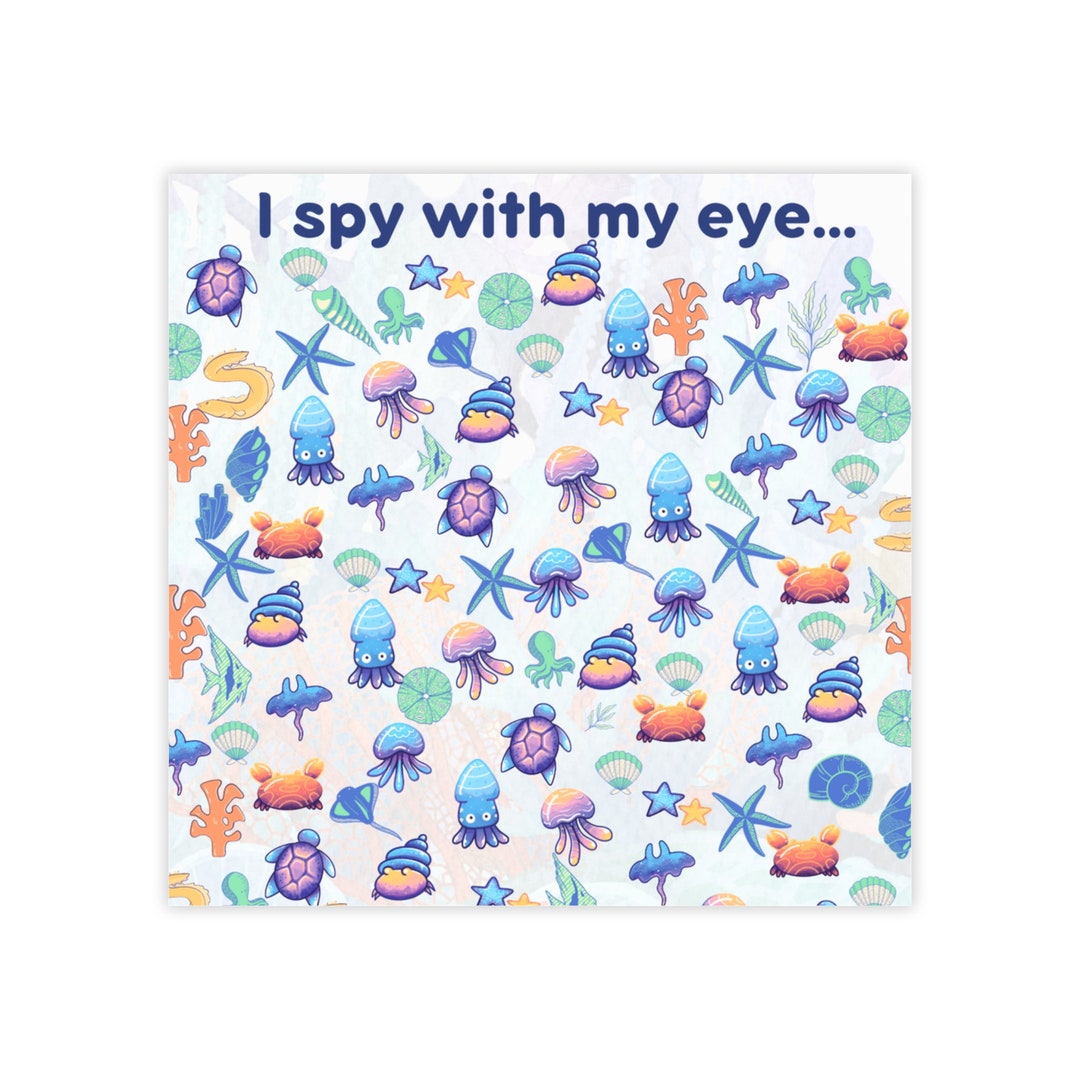 I Spy Post-it® Note Pads-ocean Post It Notes-i Spy Paper-ocean Theme ...