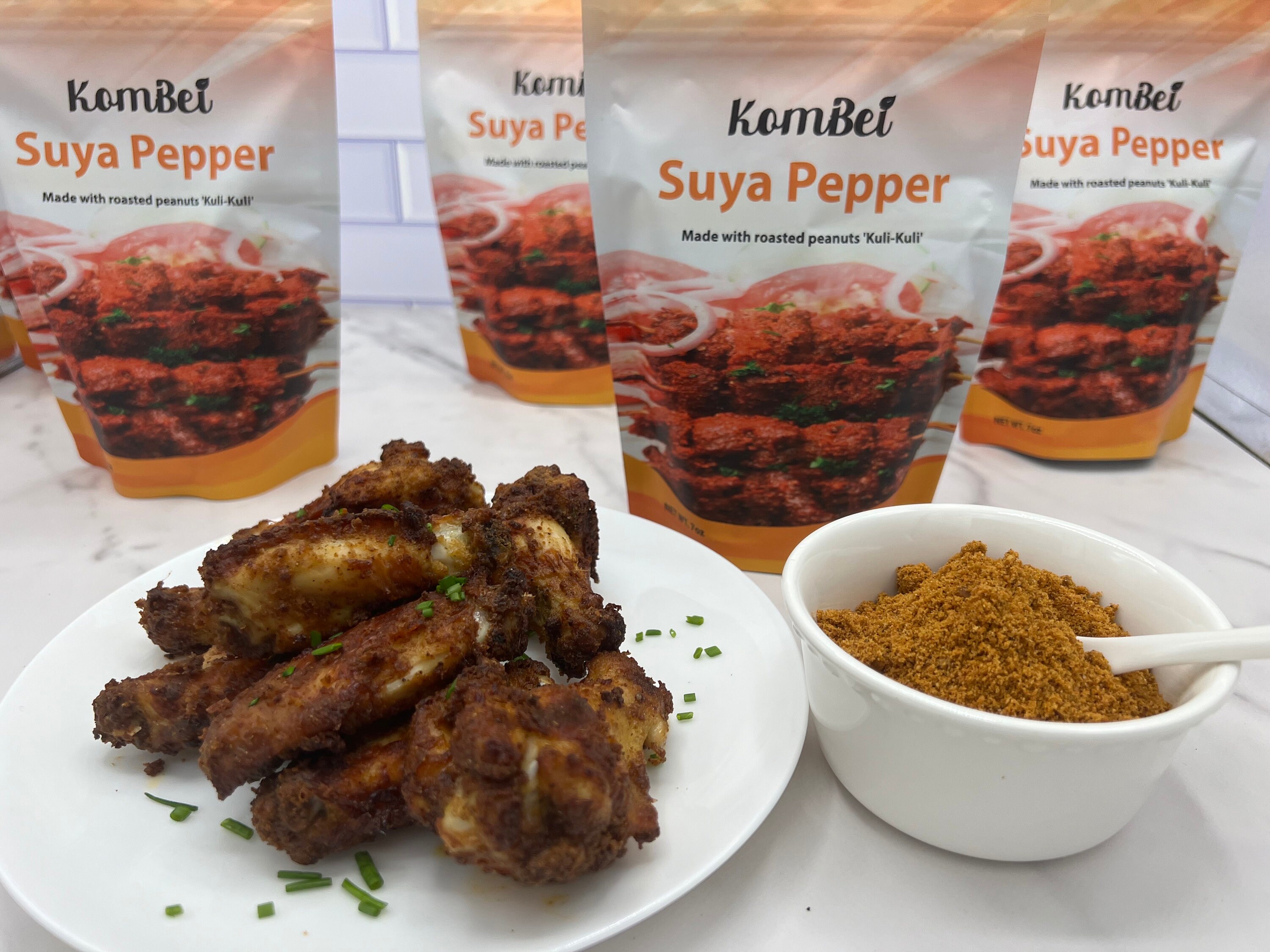 Suya Pepper (7oz Suya Spice, Yaji, Premium Suya Pepper for Grilling and ...