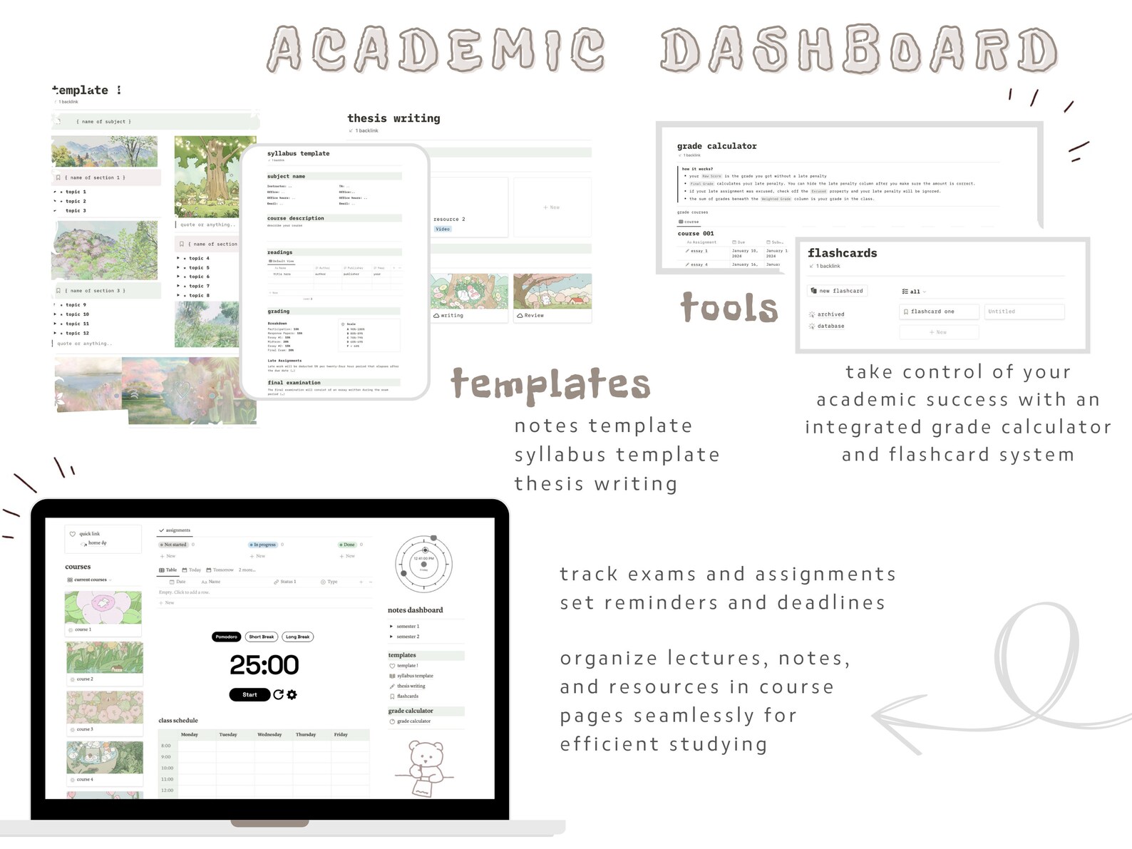 All in One Notion Template Dashboard | Notion Ultimate Life Planner ...