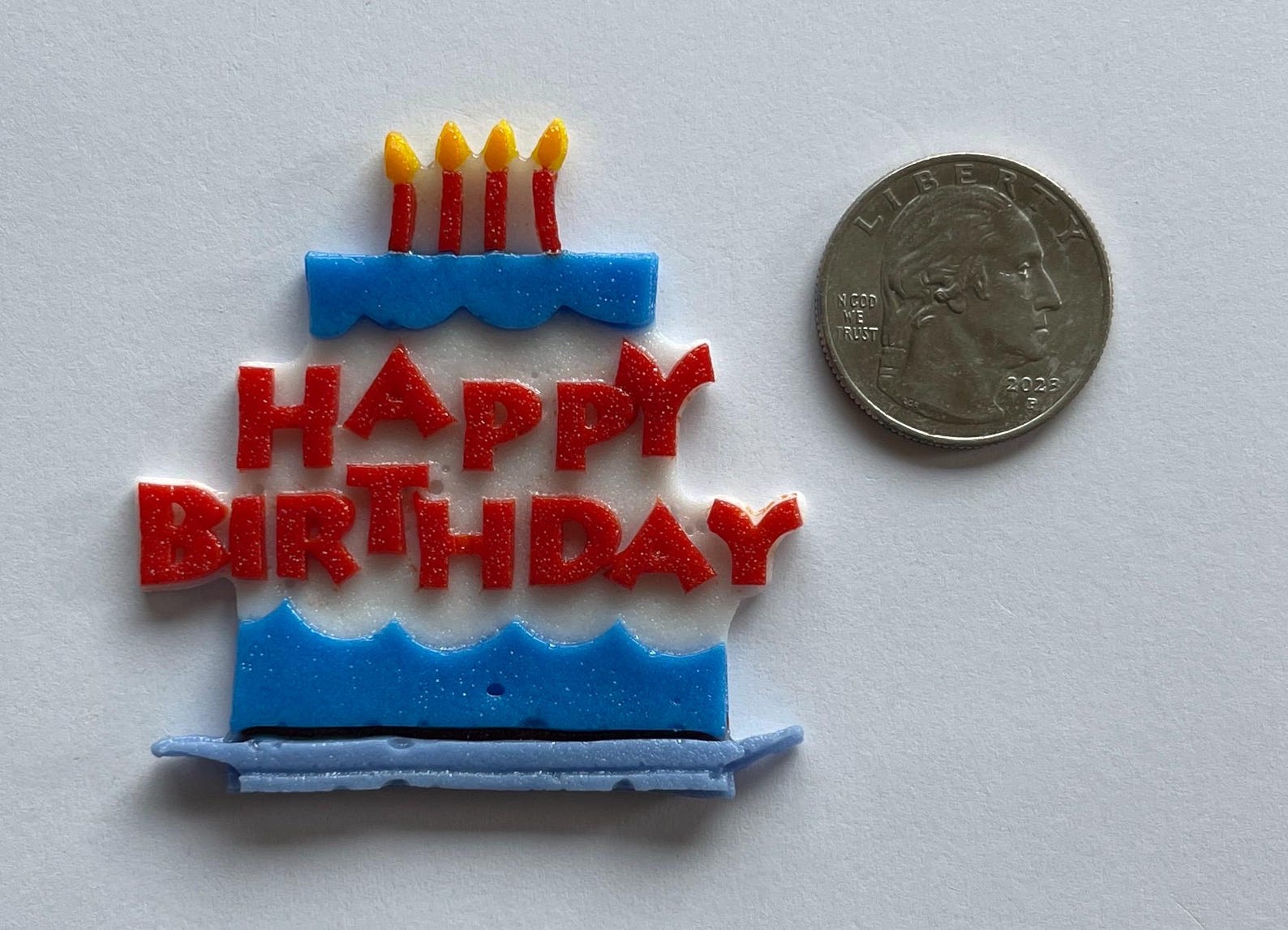 COE 90 Happy Birthday Cake With Candles - Large Piece / 1 Item / Freeze ...