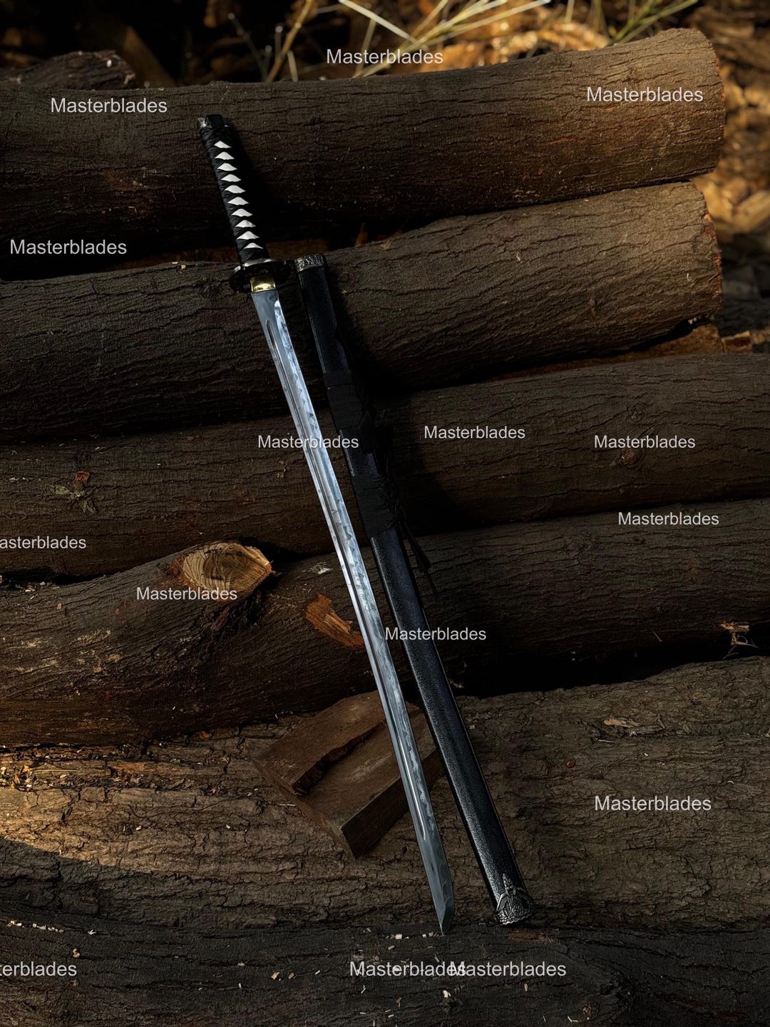 Handmade Steel Katana Sword Hand Forged Full Tang Samurai Katana Sword ...