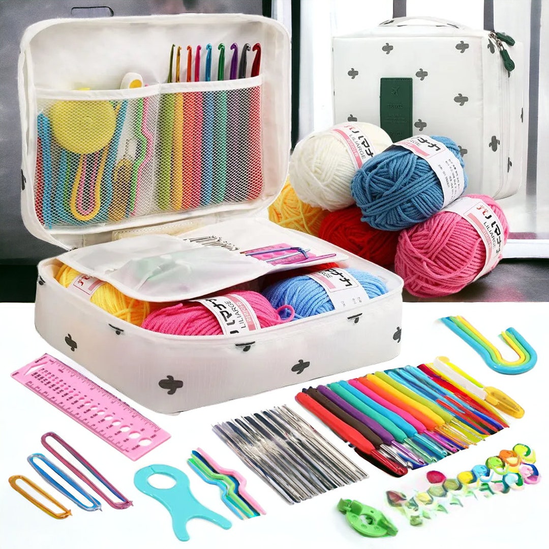 Knitting Kit 4 Styles Yarn Crafting Kit Cozy Scarf Crafting Kit DIY ...