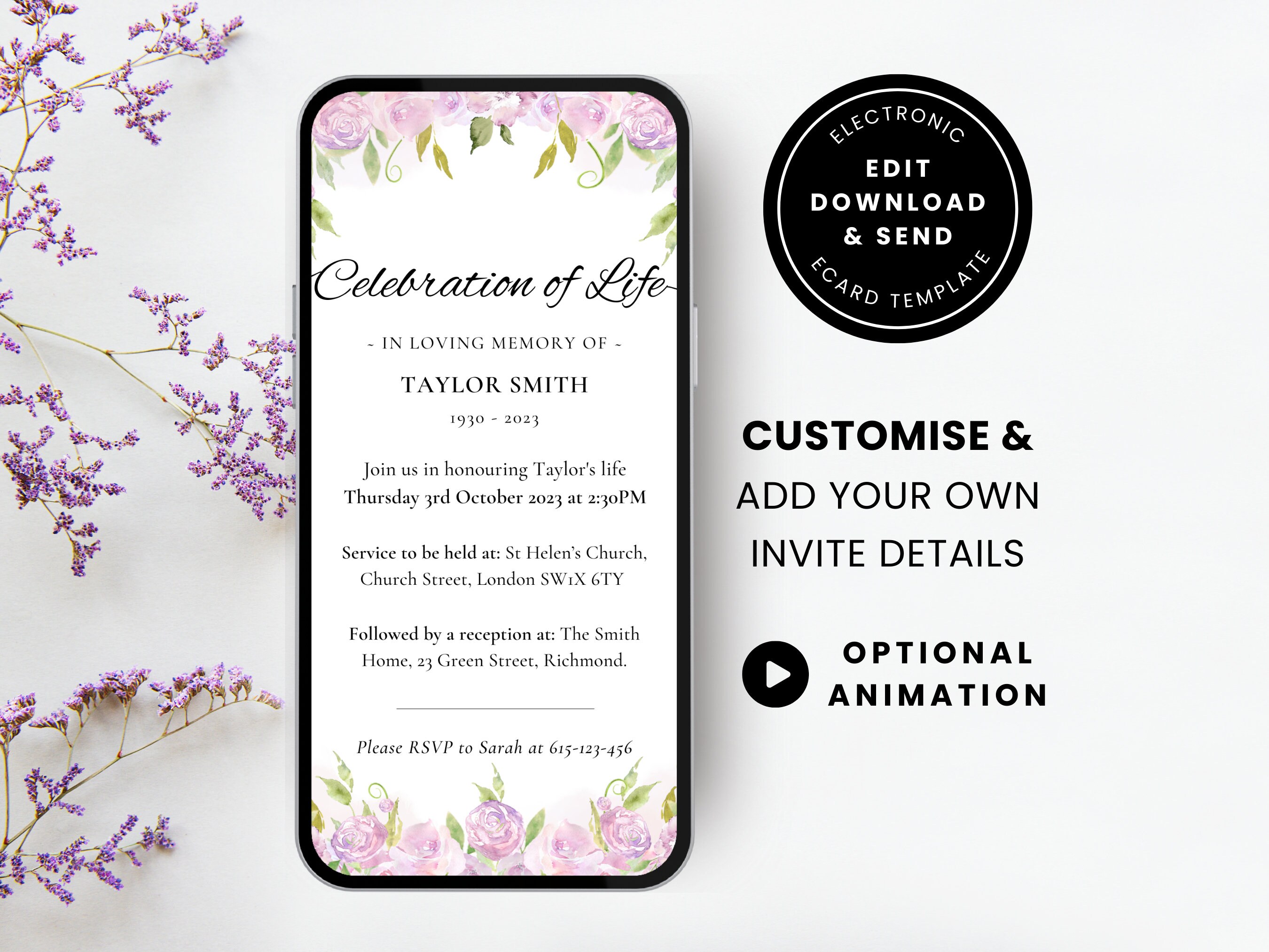 Evite Celebration Of Life Tree Of Life Mallard And Aqua Evite Digital