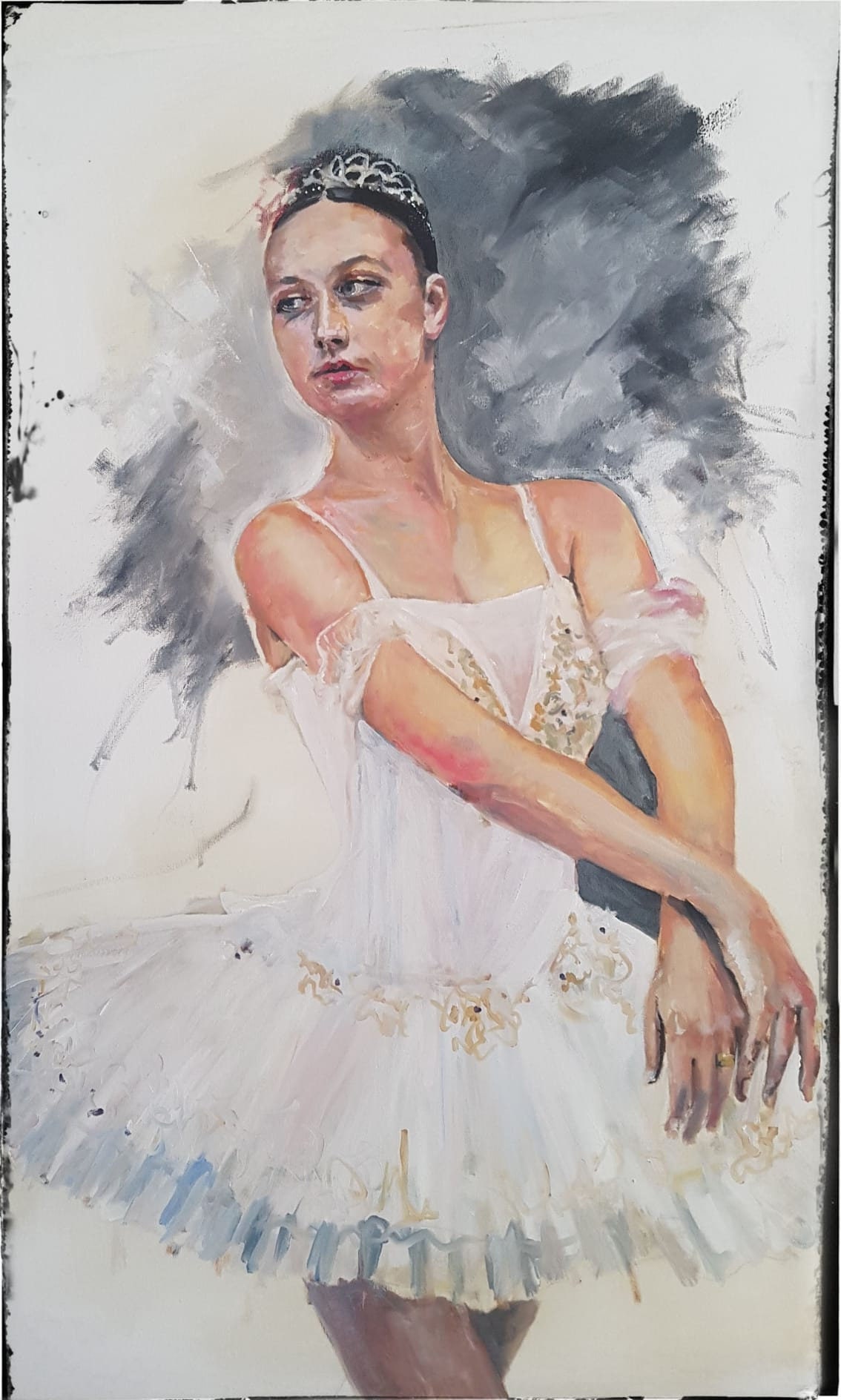 Original Art Oil Painting on Canvas "classical Ballerina - Michelle" of ...