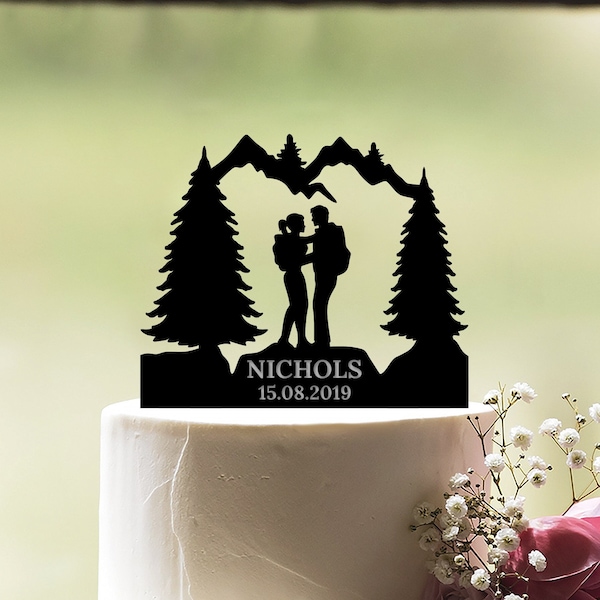Mountain Cake Topper - Etsy