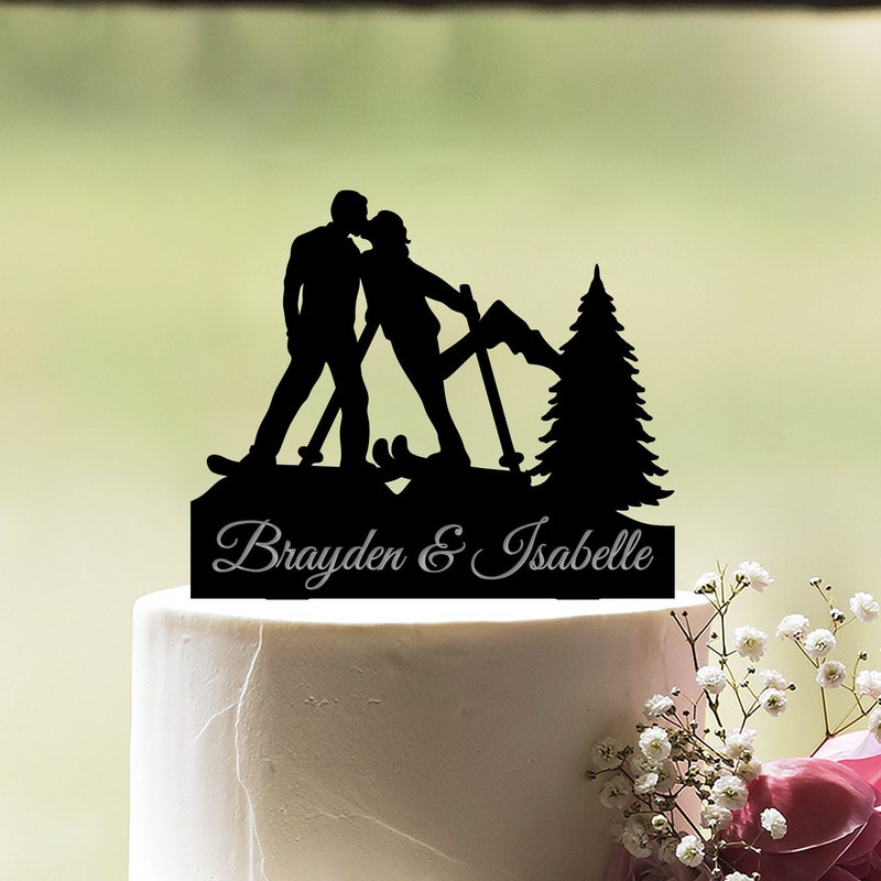 Winter Wedding Cake Topper - Etsy