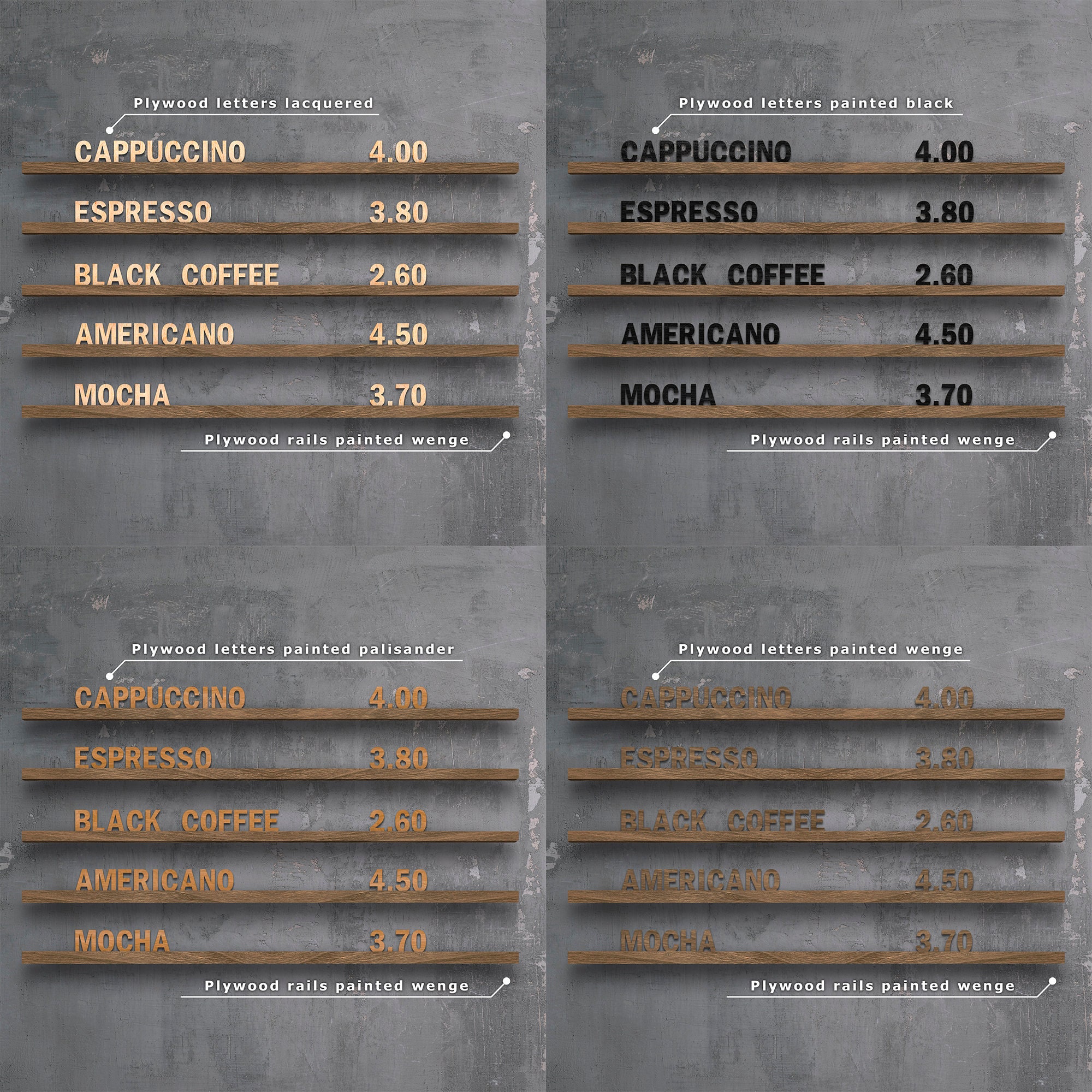 Wall Mounted Menu, Changeable Letter Board, Cafe Wall Menu, Letter ...