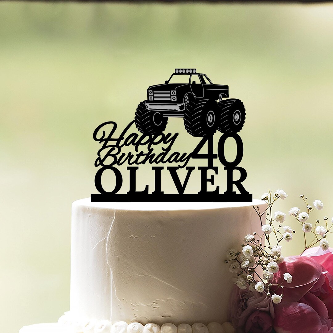 Off Road Birthday Cake Topper, off Road Vehicle Birthday Topper, SUV ...