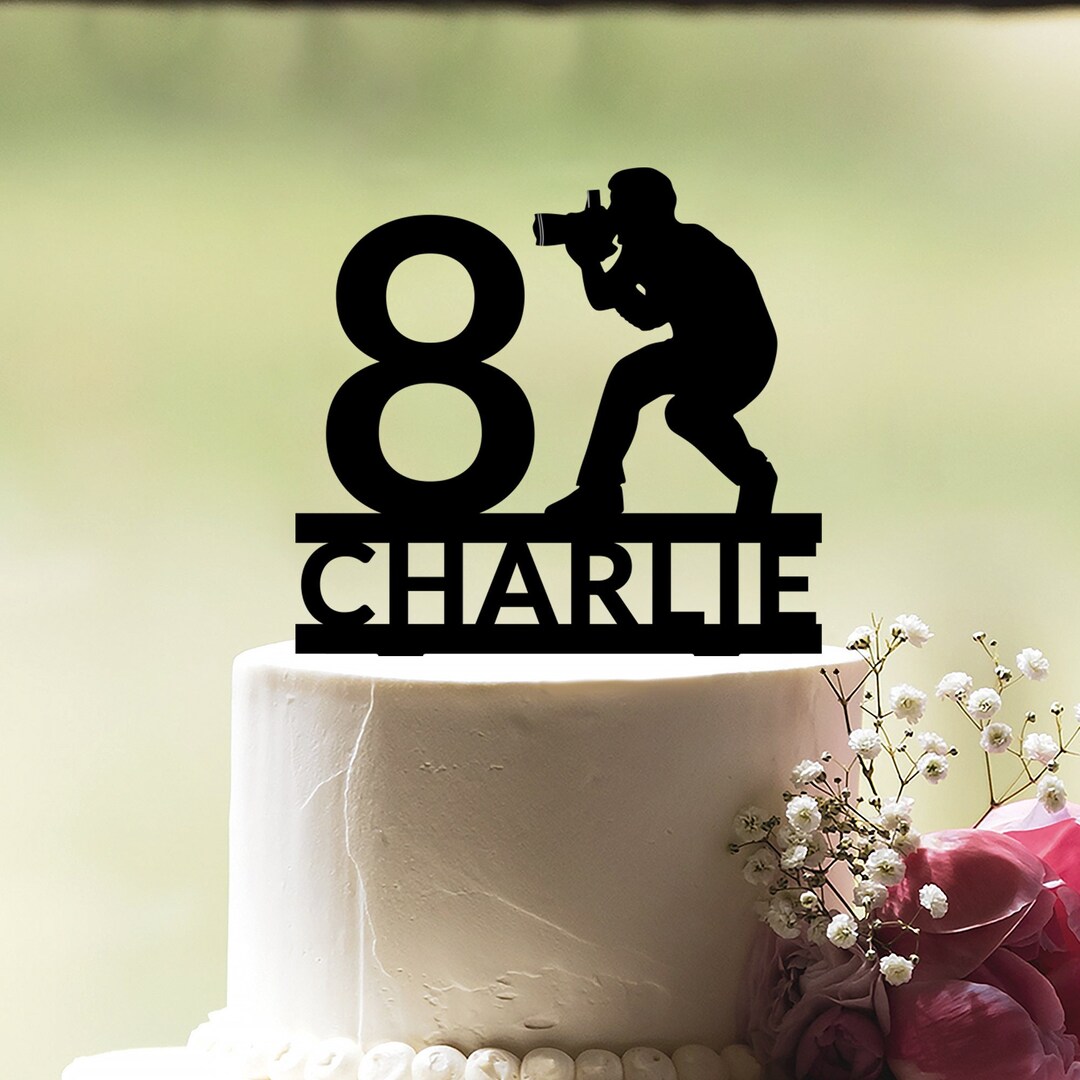 Photographer Cake Topper, Photographer Birthday Cake Topper ...