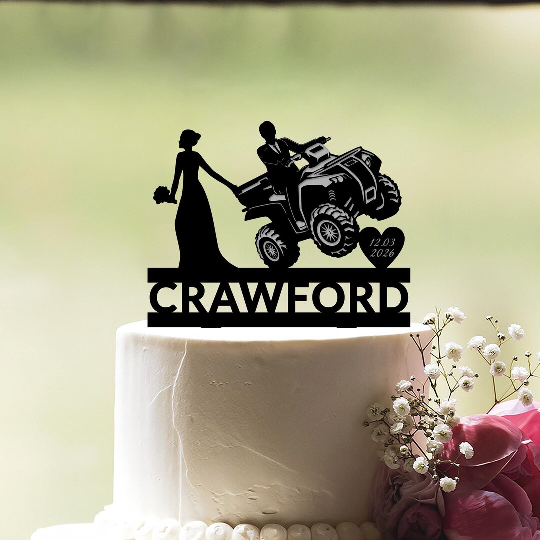 ATV Wedding Cake Topper, Buggy Wedding Cake Topper, All Terrain Vehicle ...
