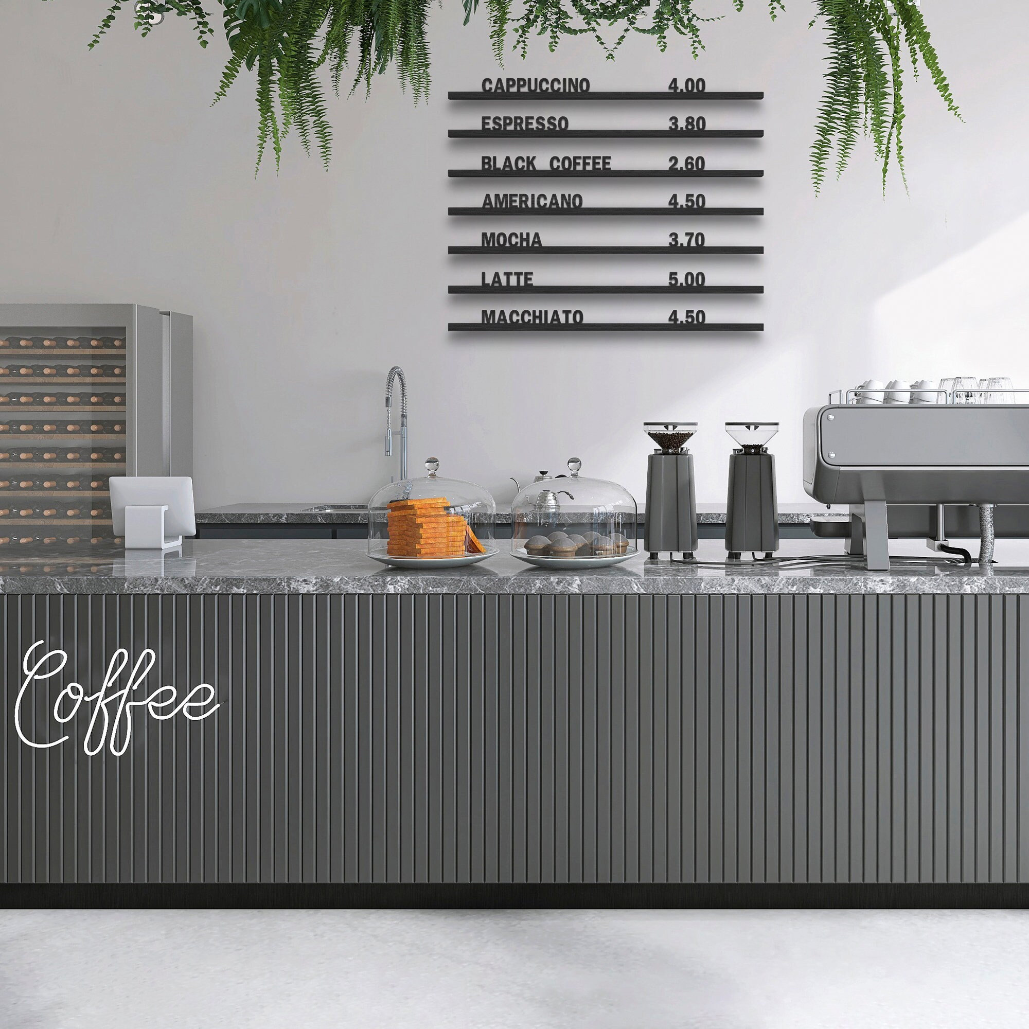 Wall Menu Board, Customizable Wall Menu With Changeable Letters and ...