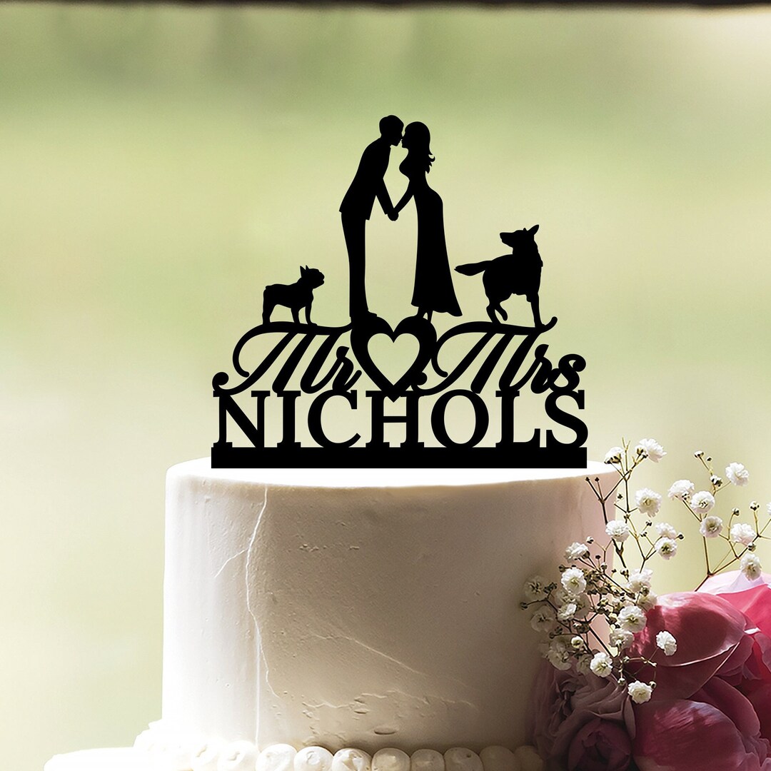 Dog Cake Topper, German Shepherd Wedding Cake Topper, Wedding Cake ...