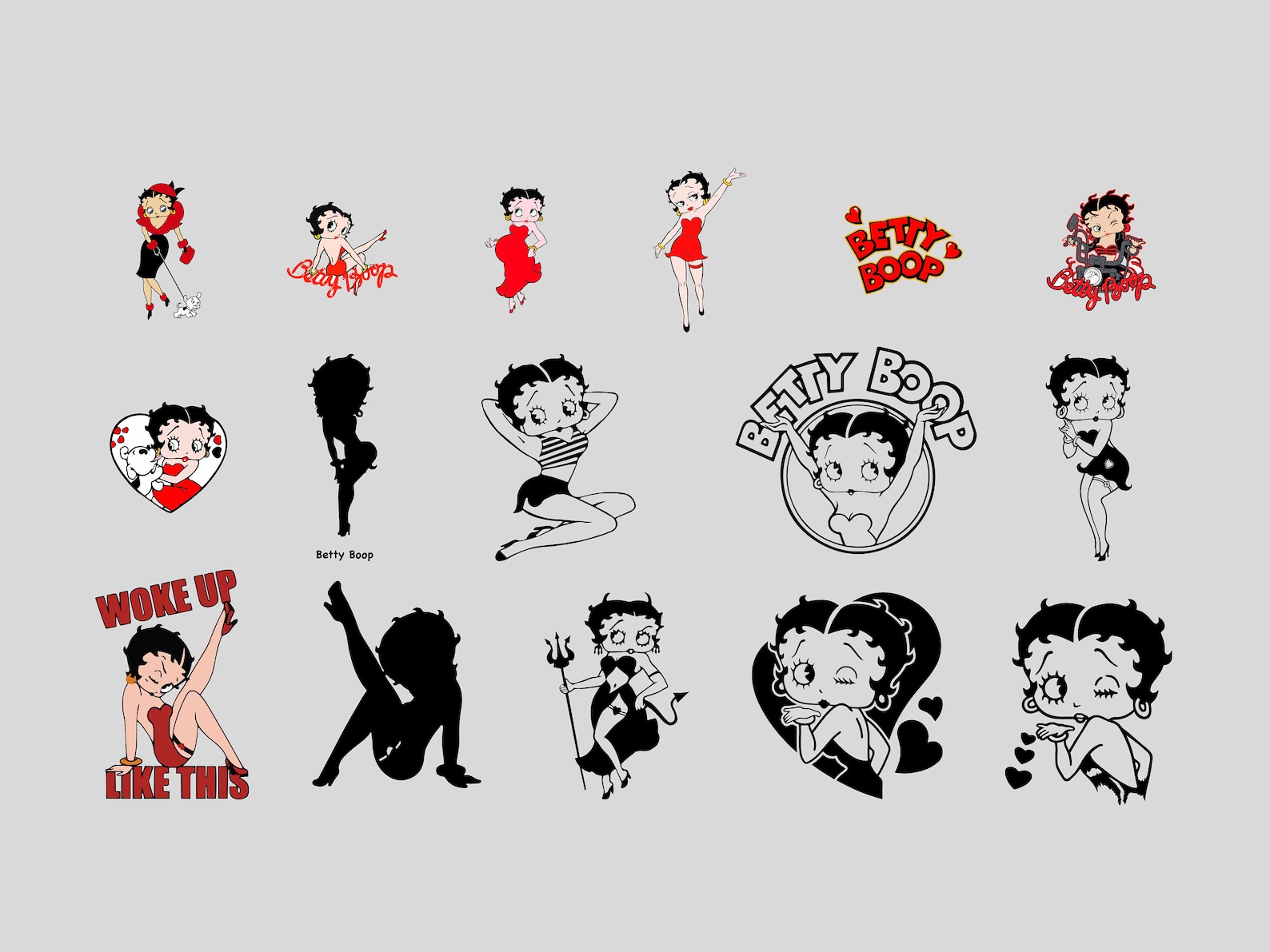 125+BETTY BOOP SVG, Betty Boop Fichiers Svg pour Cricut, Betty Boop ...